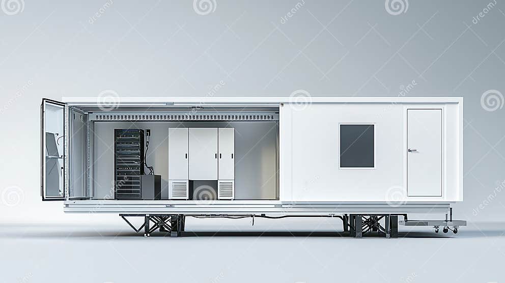 Portable Mobile Data Center Featuring Compact Servers it Infrastructure ...