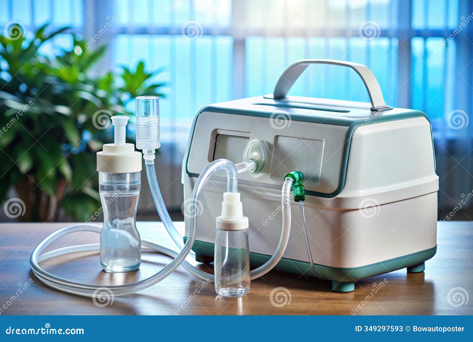 Oxygen Concentrator Providing Respiratory Support Illustration ...