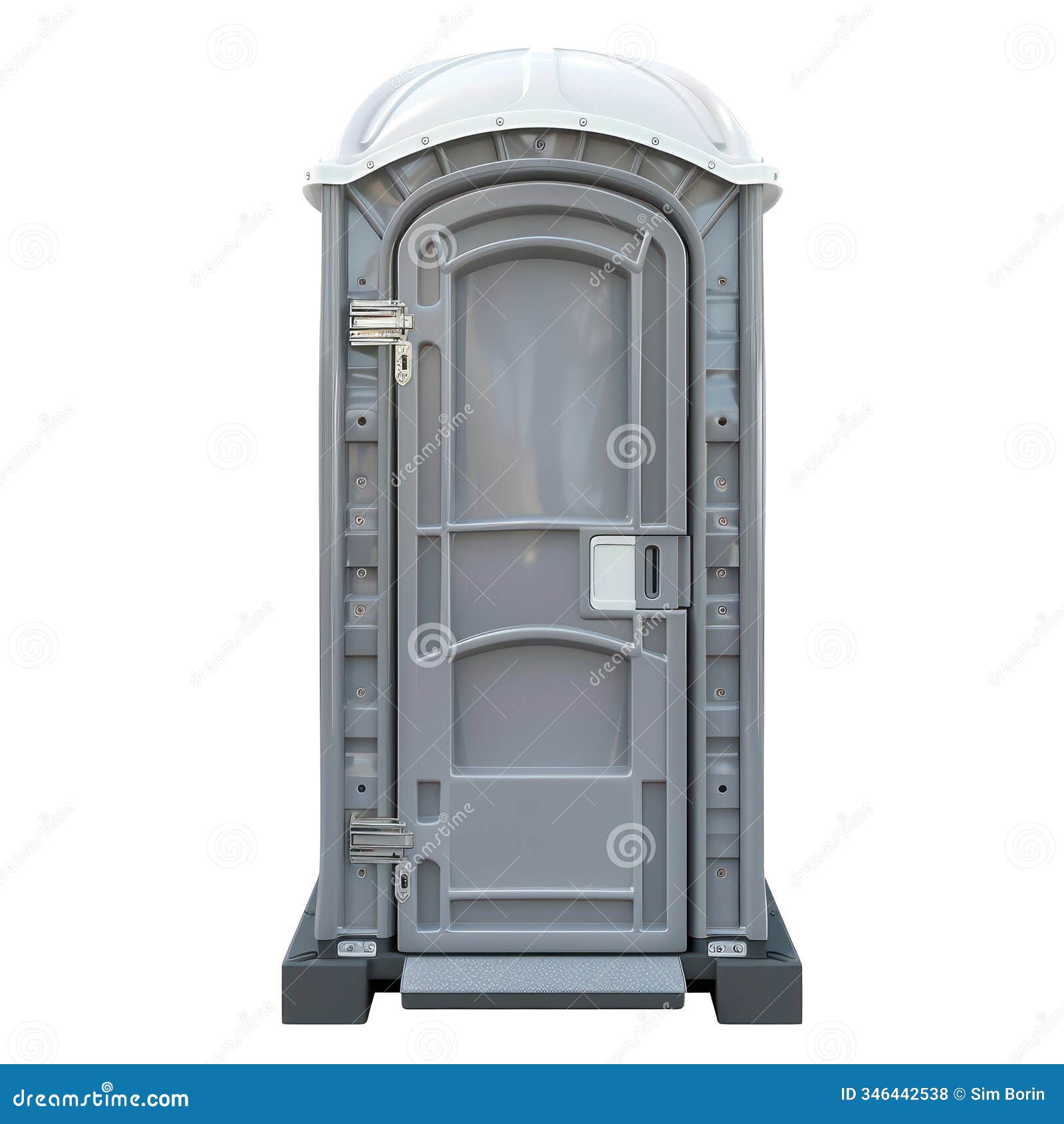 Portable Plastic Toilet or Public Facility Front View Isolate Stock ...