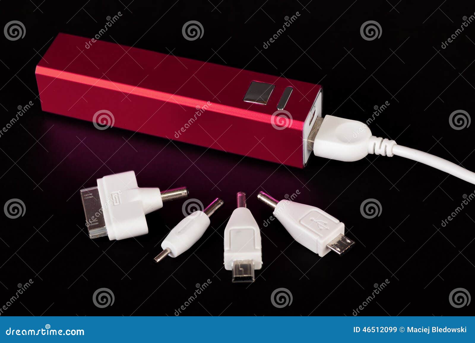 Portable Power Bank for Charging Mobile Devices Stock Image - Image of ...
