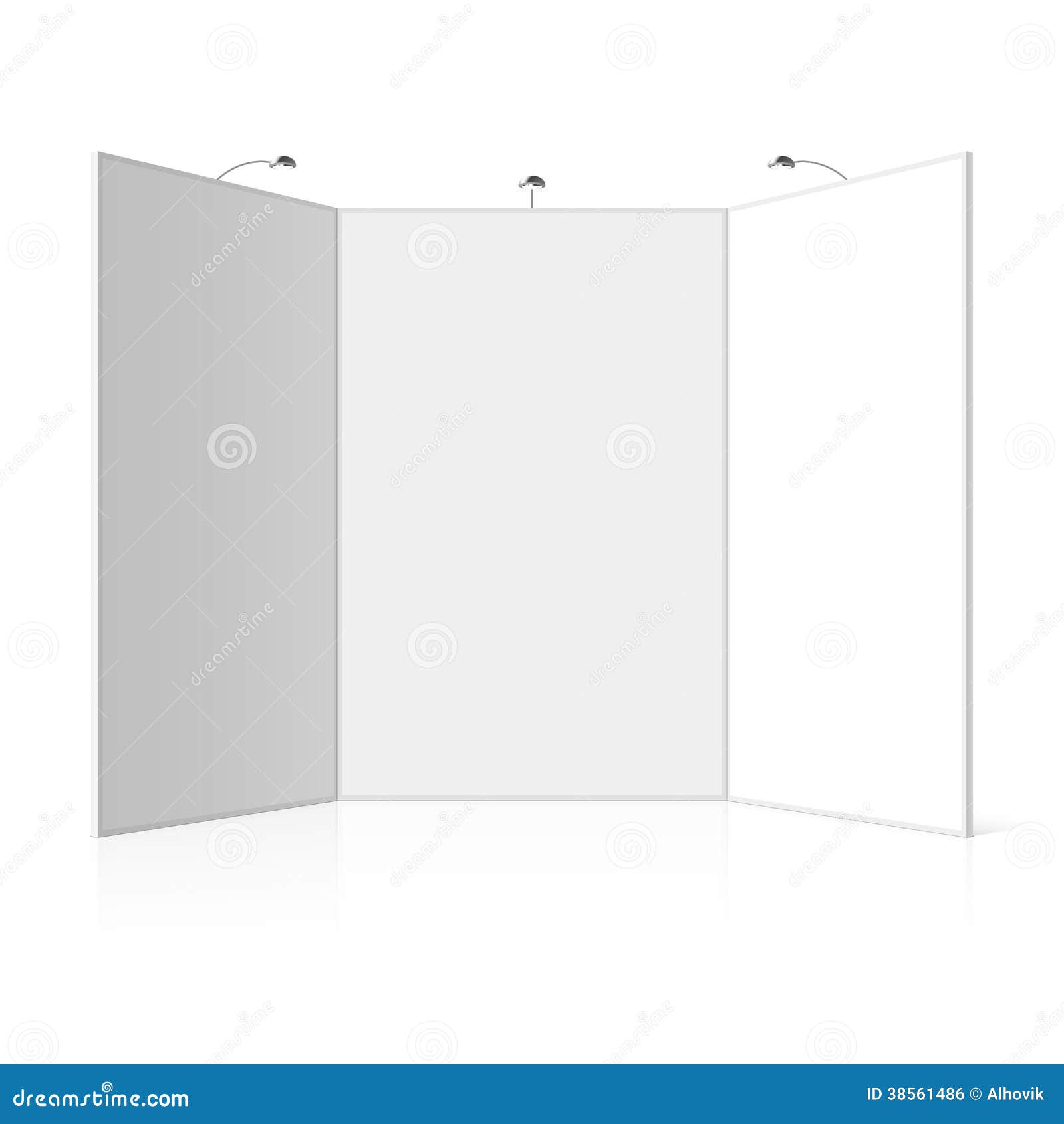 Portable Presentation Display Board Stock Illustration - Illustration ...