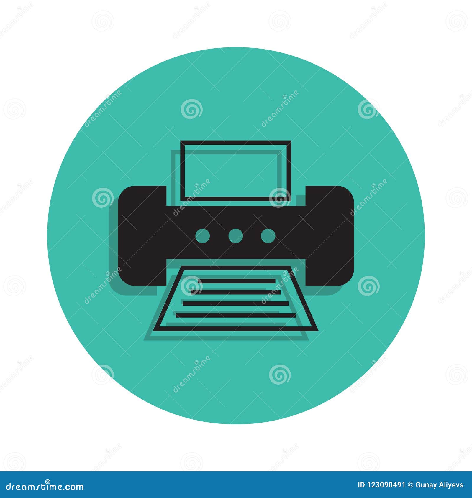 Portable Printer Icon. Element of Printing House for Mobile Concept and ...