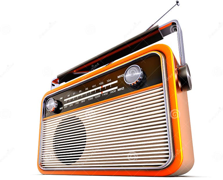 Portable radio stock illustration. Illustration of interview - 32461012