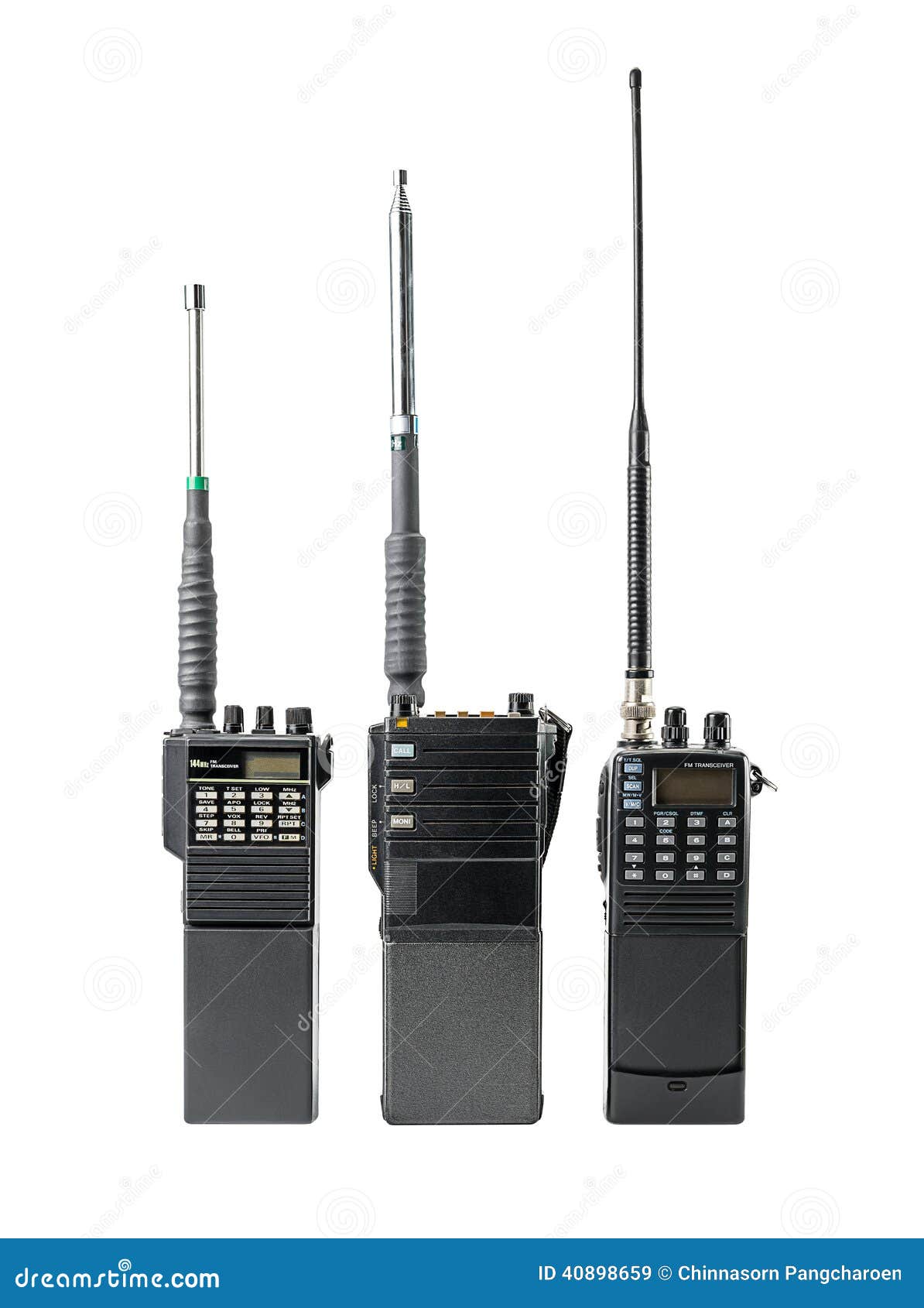 Portable radio set stock image. Image of frequency, channel - 40898659