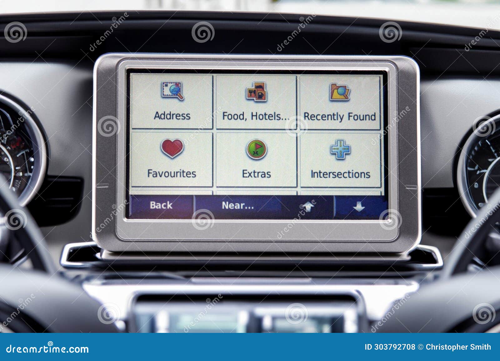 Portable Satellite Navigation System Stock Photo - Image of still ...