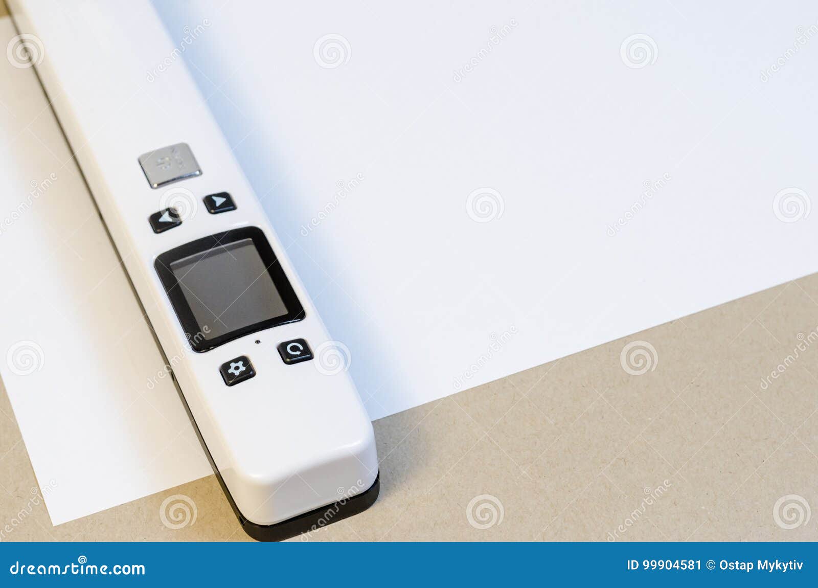 Portable scan paper stock image. Image of document, digital - 99904581
