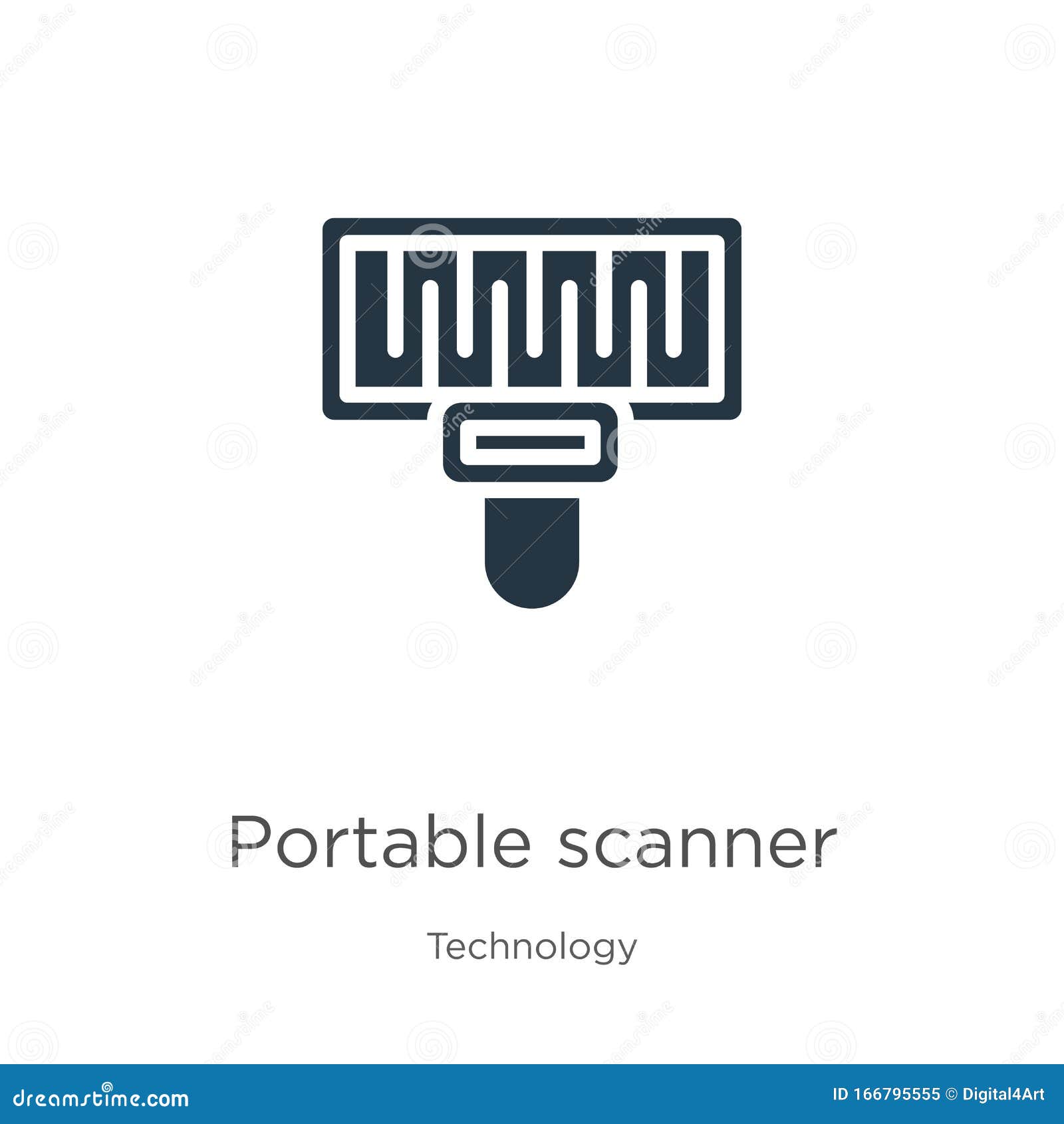 Portable Scanner Icon Vector. Trendy Flat Portable Scanner Icon from ...