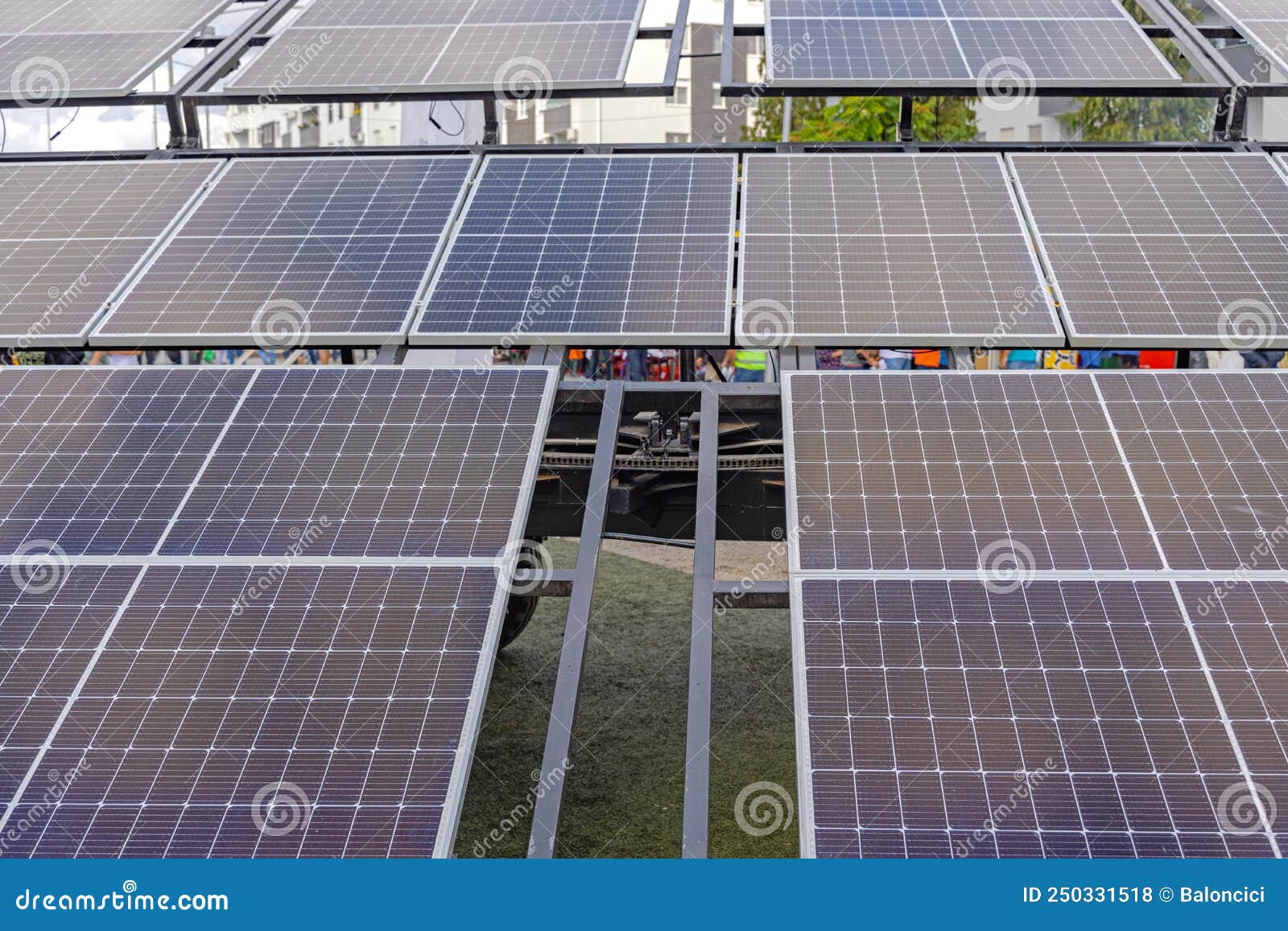 Portable Solar Array stock photo. Image of tech, electricity - 250331518