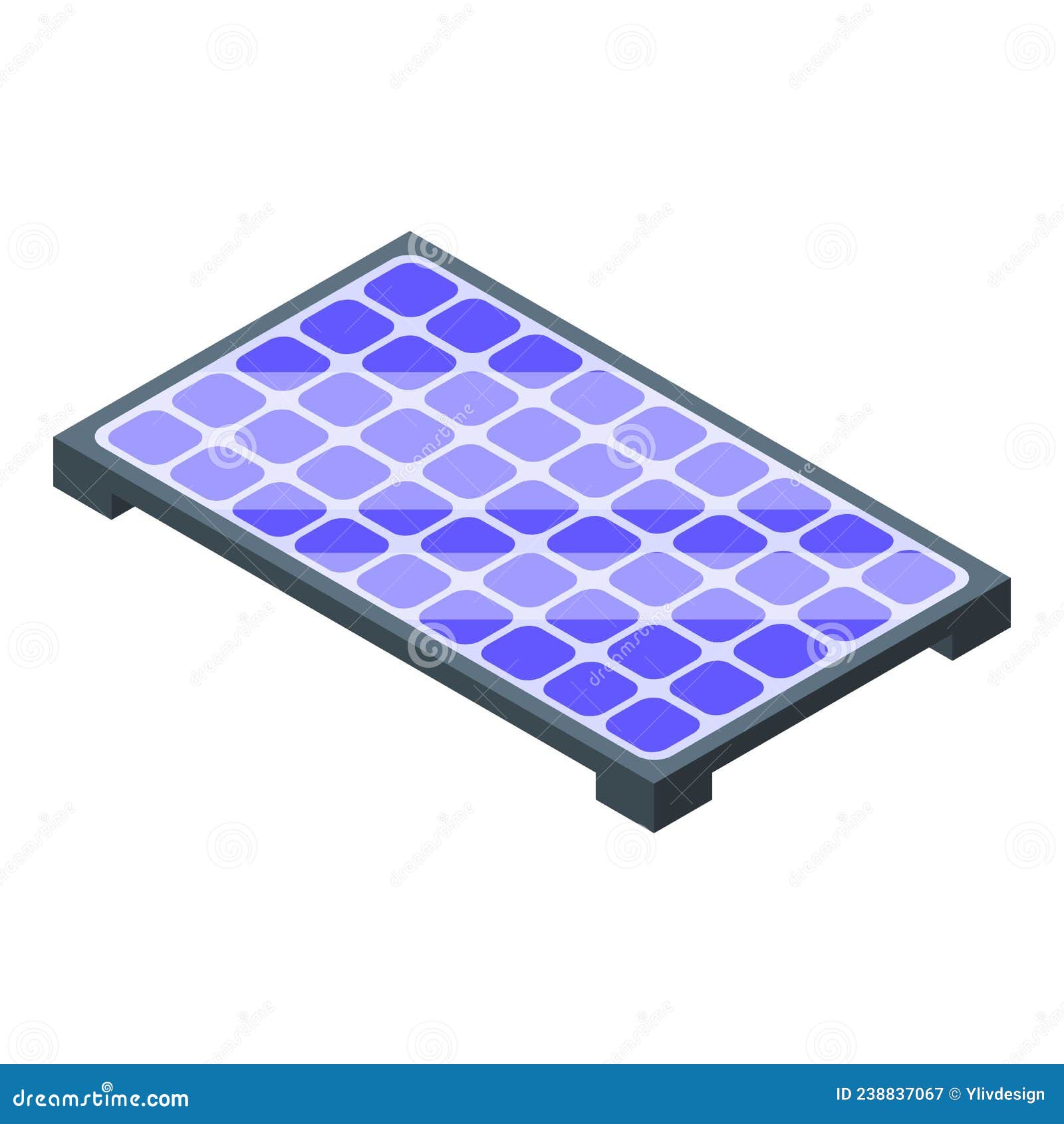 Portable Solar Panel Icon Isometric Vector. Engineer Cell Stock Vector ...