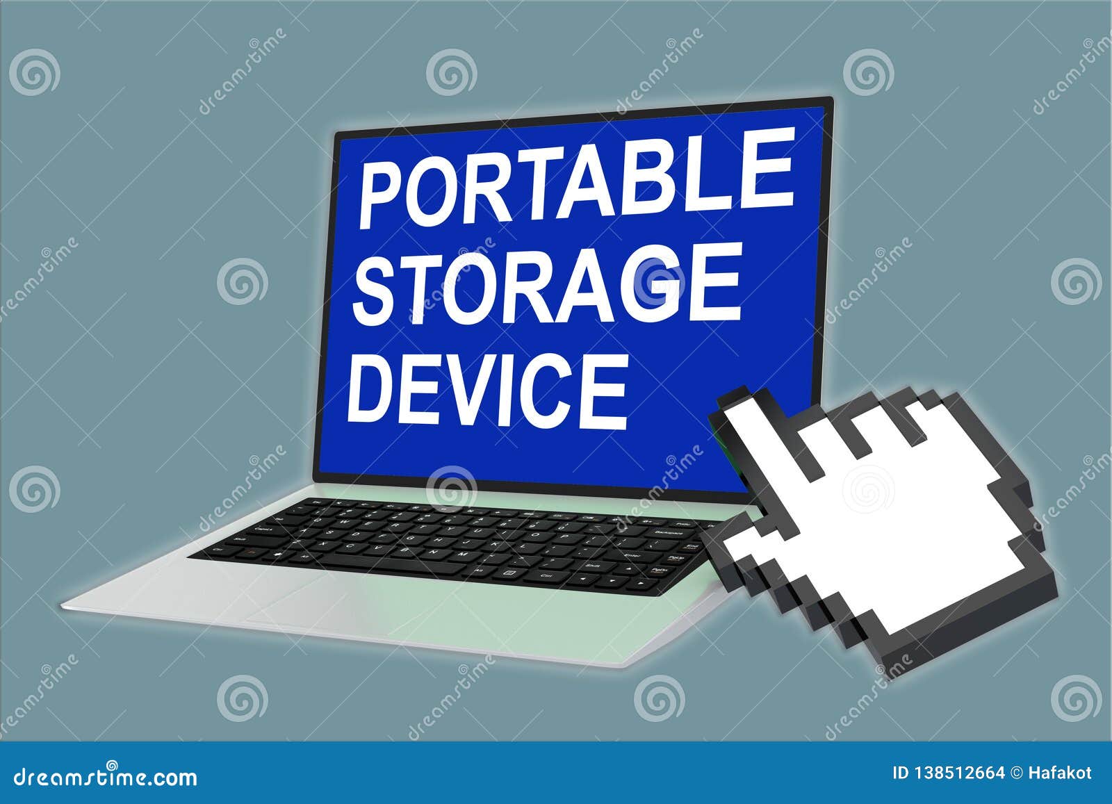 PORTABLE STORAGE DEVICE Concept Stock Illustration - Illustration of ...