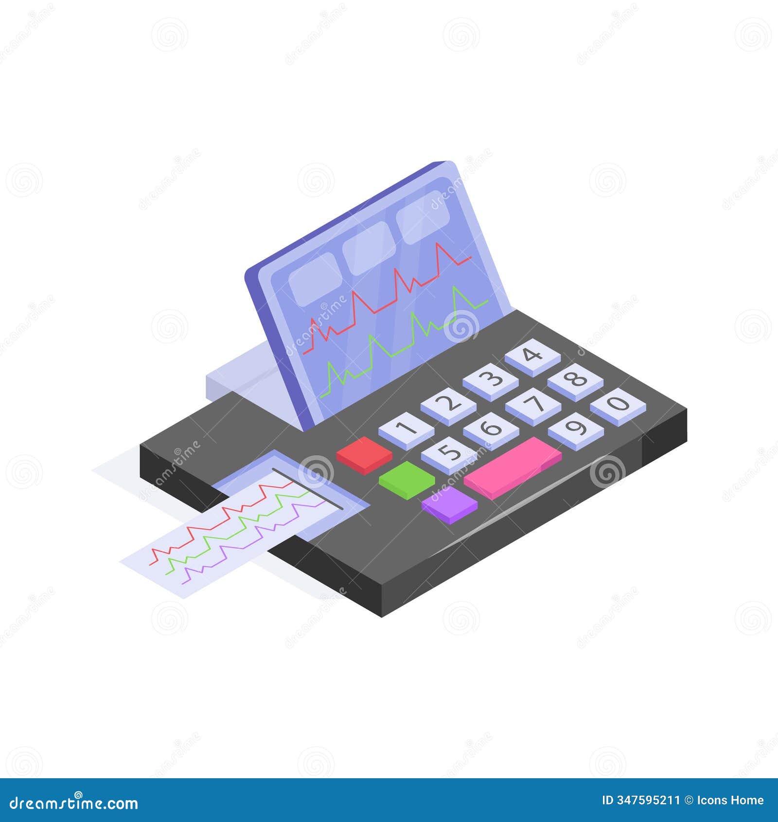 Portable System for Tracking Heart Health and Vitals Stock Illustration ...