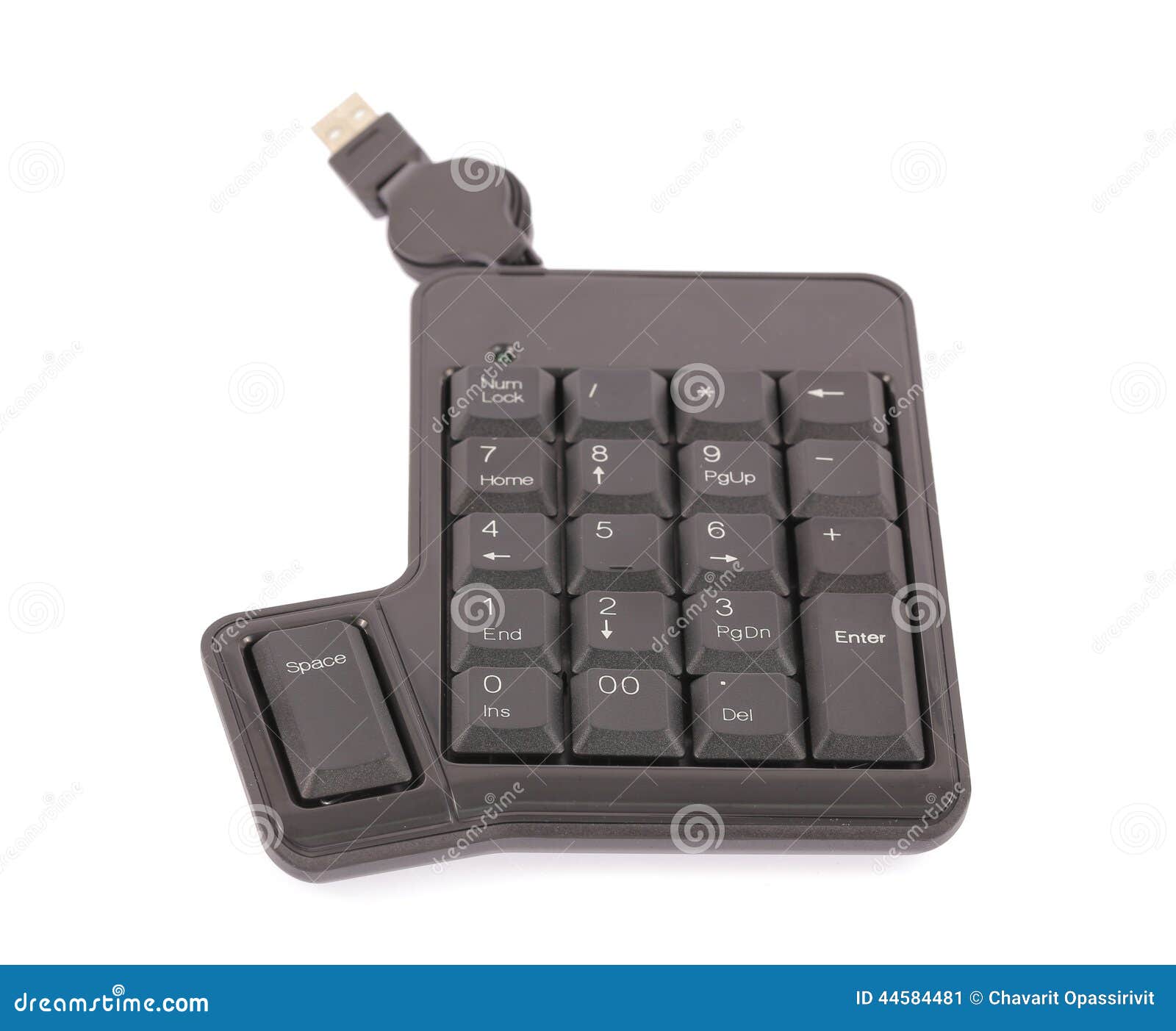A Portable Ten-key Keyboard for Entering Data Stock Image - Image of ...