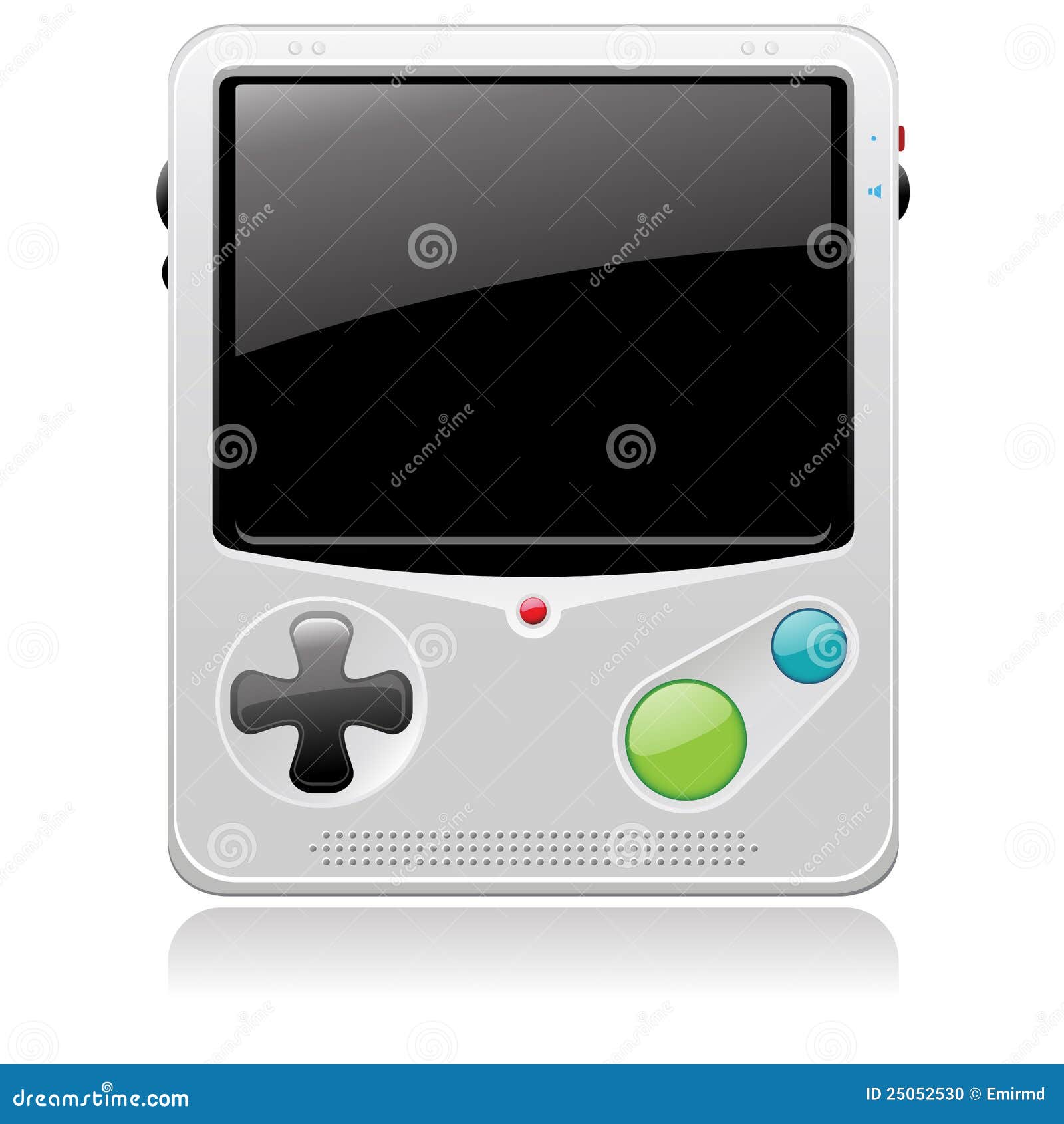 Portable Video Game. Cute Game Console Vector Illustration. Gaming ...