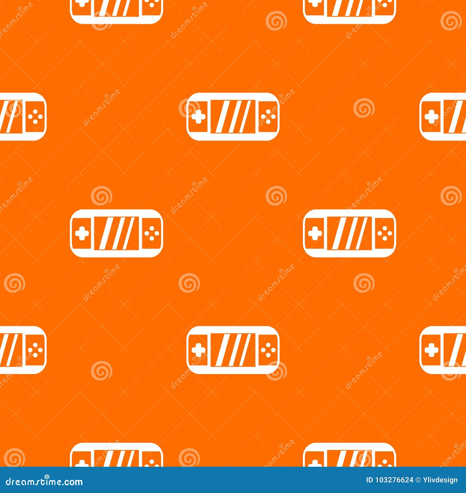Portable Video Game Console Pattern Seamless Stock Vector - Illustration of game, monitor: 103276624