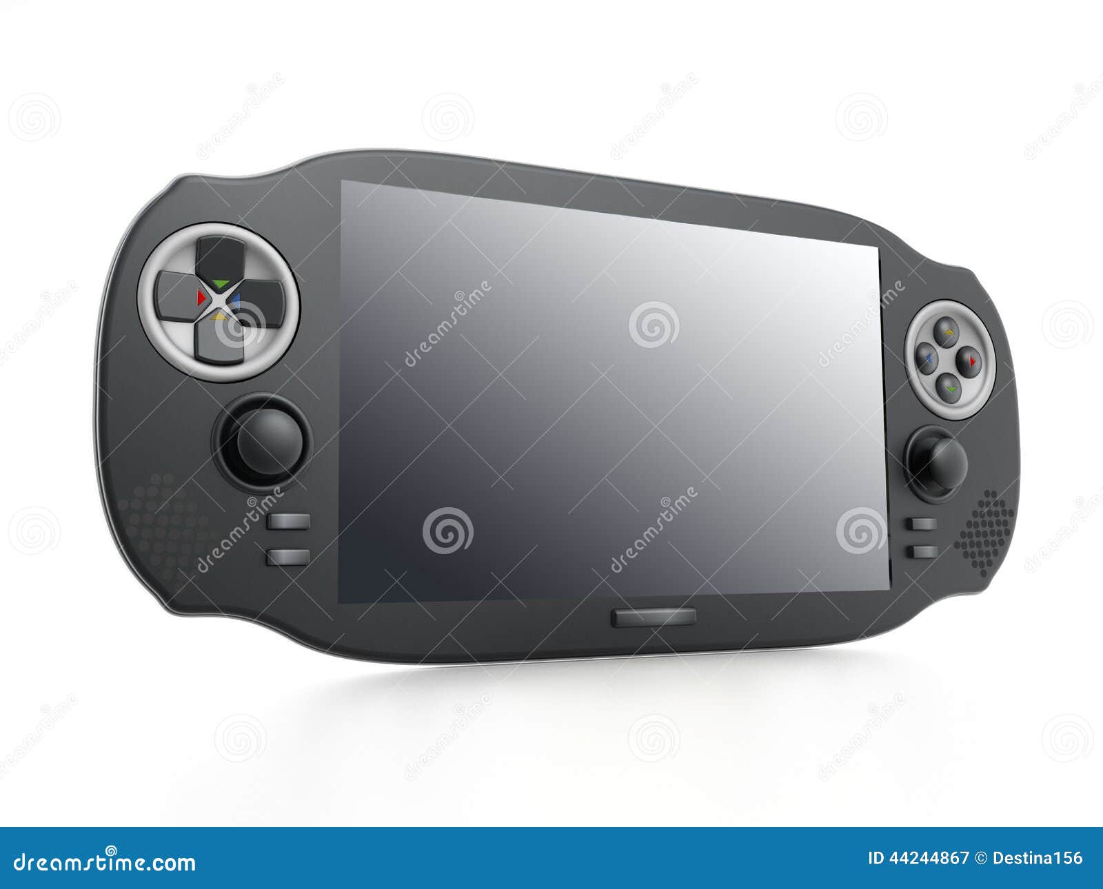 Portable video game device stock illustration. Illustration of keypad ...