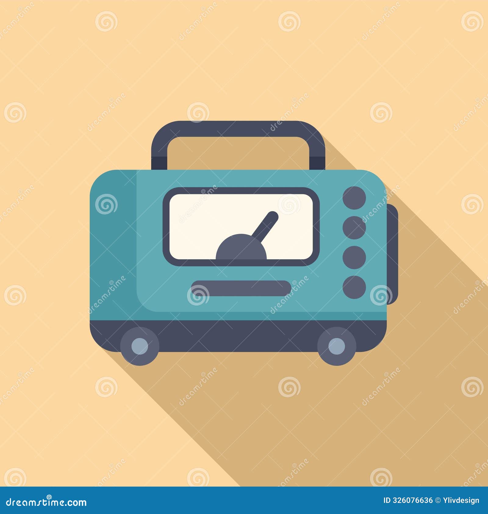 Analog VU Meter With Peak LED. Decibel Power Level Cartoon Vector ...
