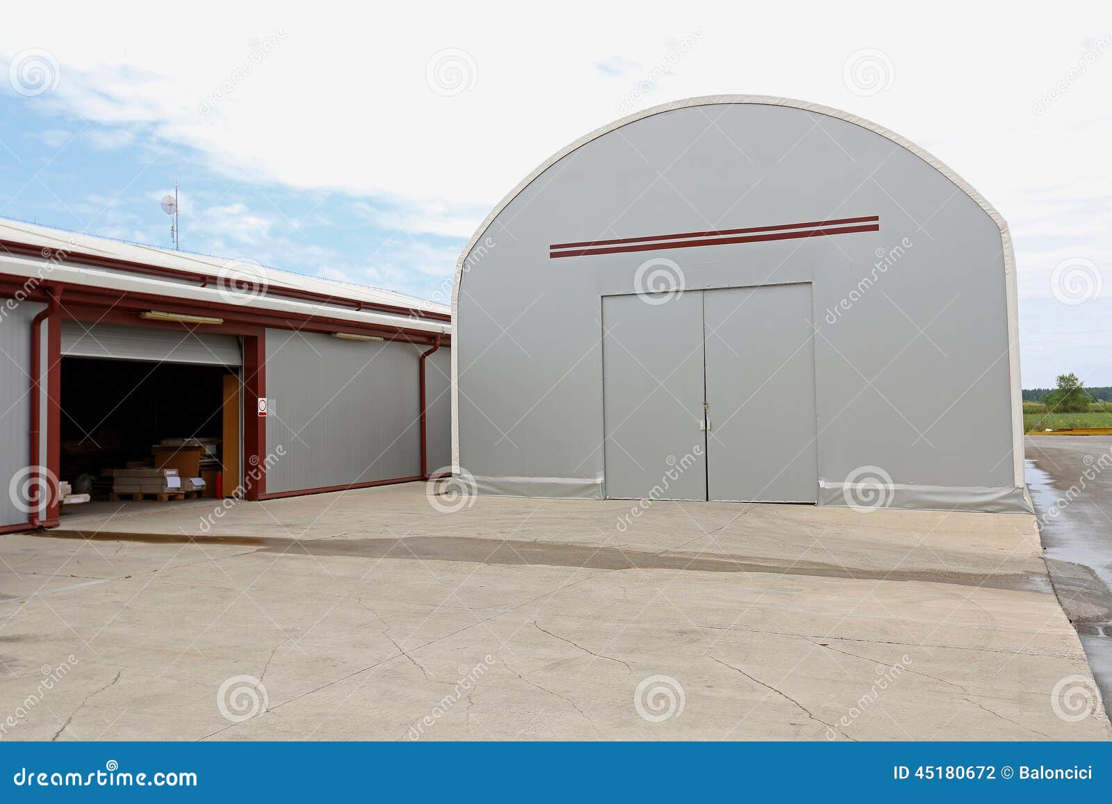 Portable warehouse stock photo. Image of building, exterior - 45180672