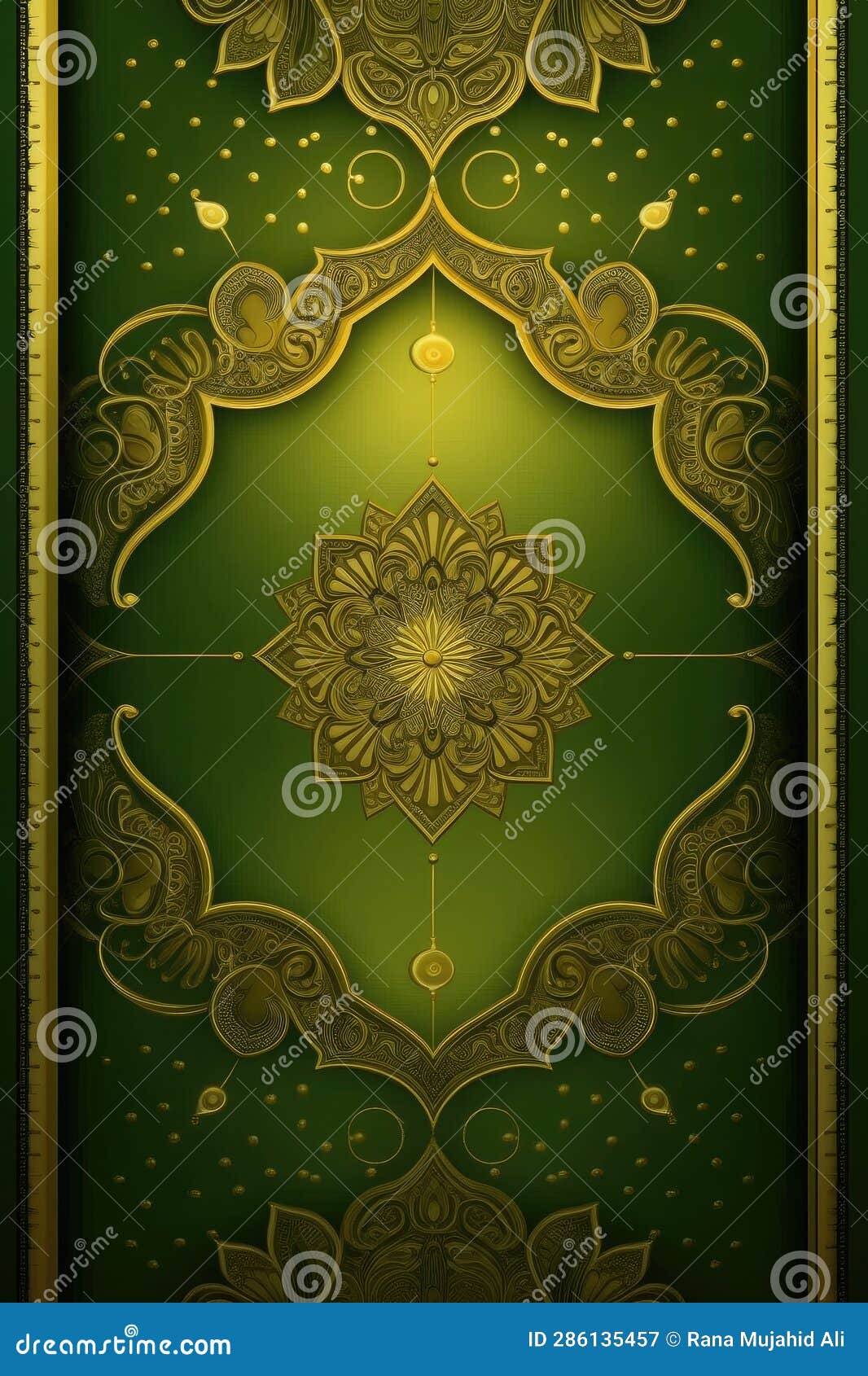 Portada De Un Libro Verde Con Un Ai Generador De Espacio De Copia Stock ...