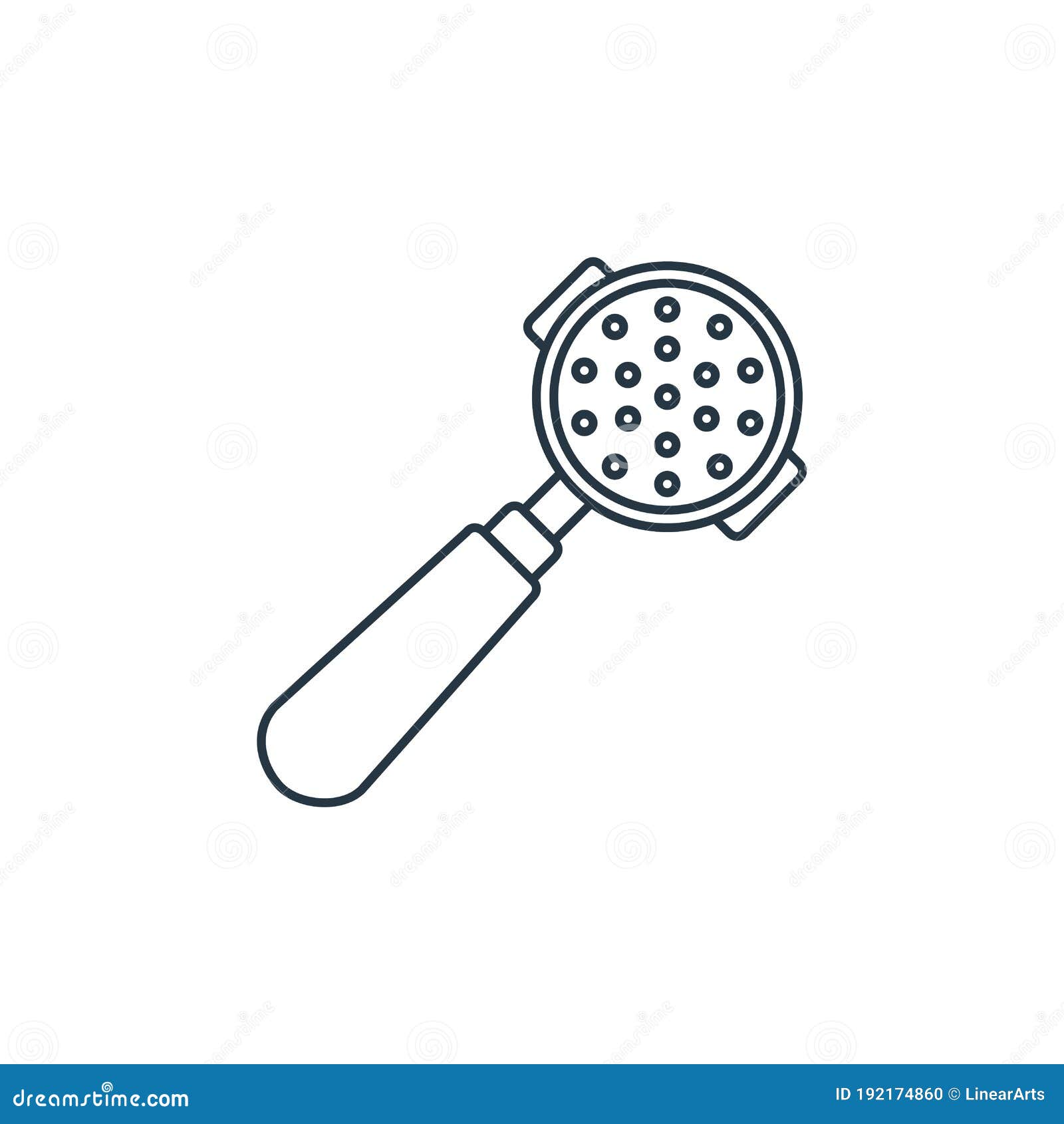 Portafilter Icon Vector from Coffee Shop Concept. Thin Line ...