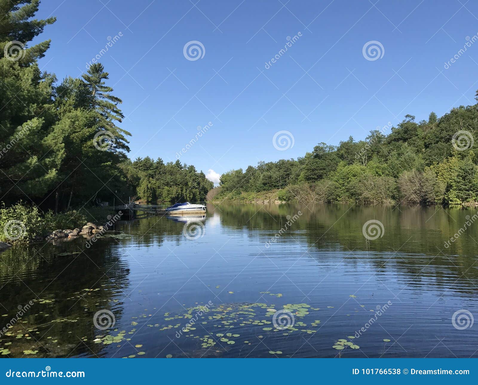 Portage marina with boat stock photo. Image of warmup - 101766538