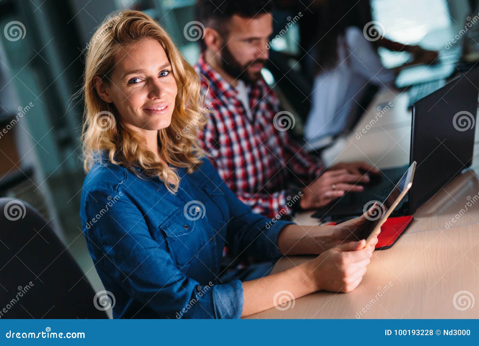 Portait of Software Designer Working in Office Stock Photo - Image of ...