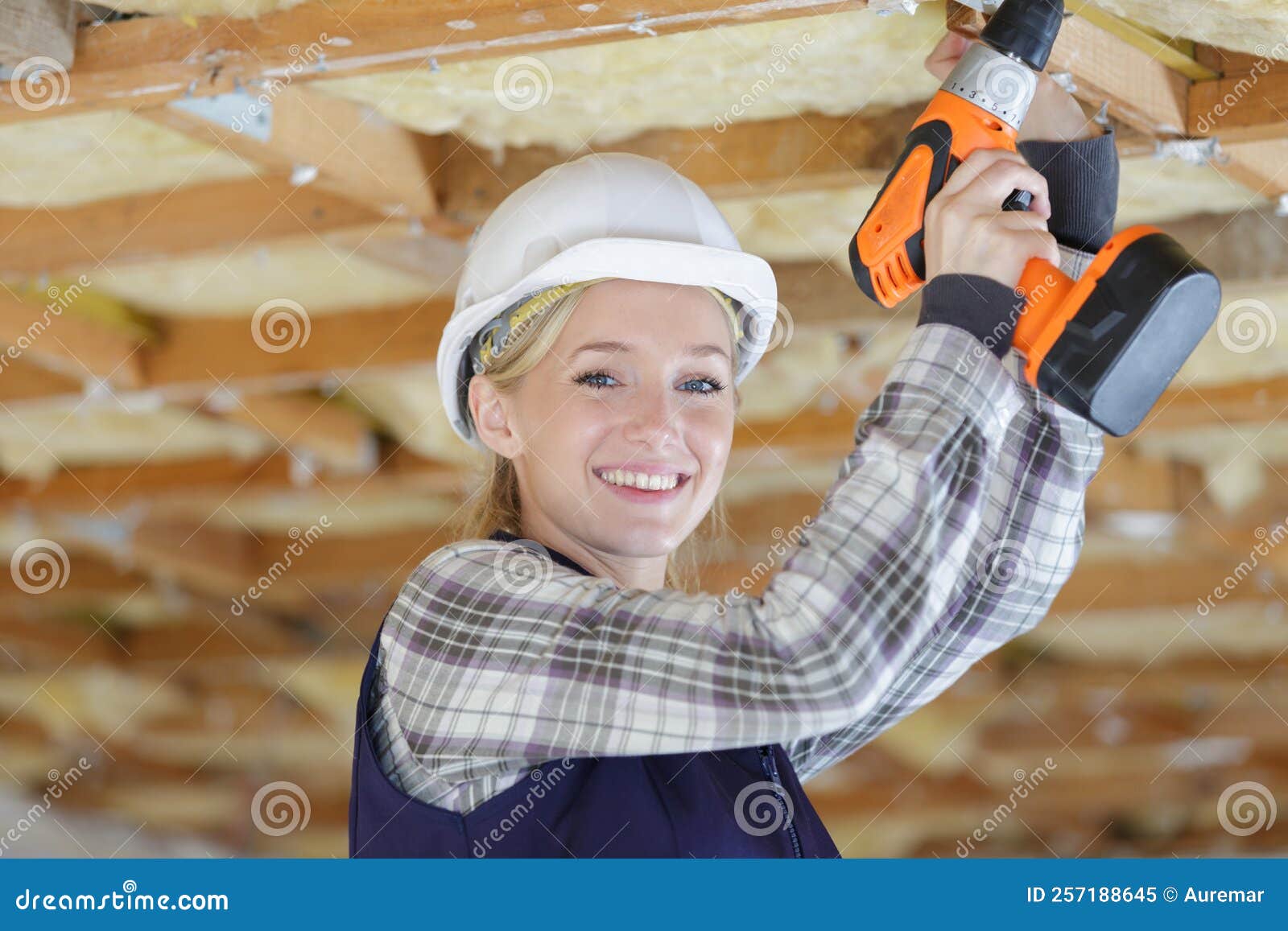 Portait Of Happy Female Radio Host Laughing, Listening To Male Guest ...
