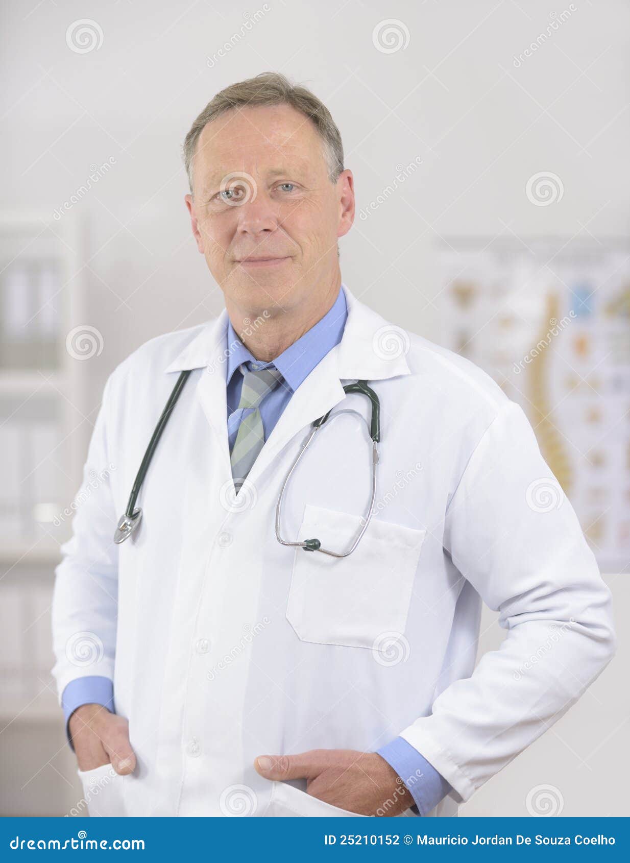 Portait of a mature doctor stock photo. Image of mature - 25210152