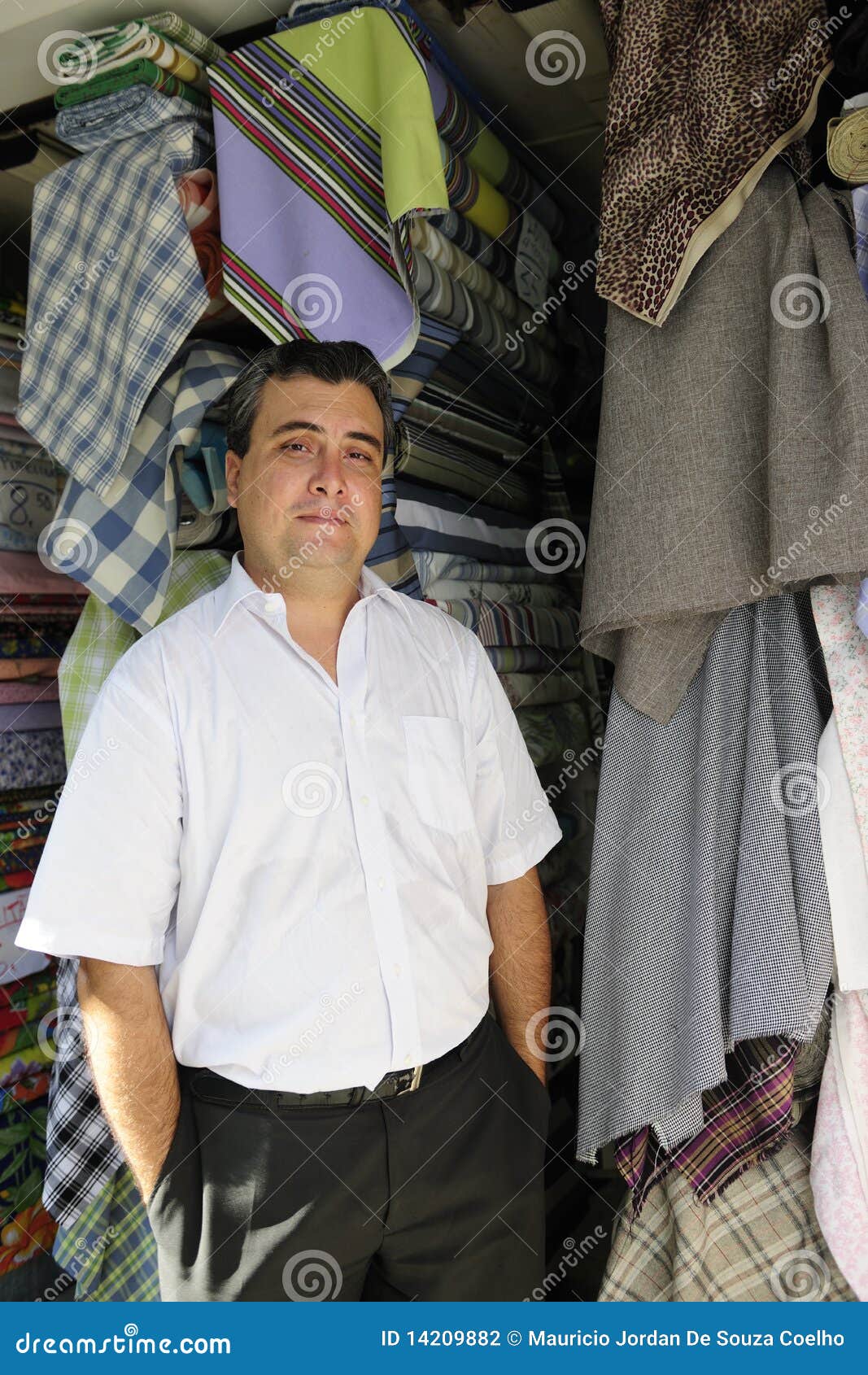 Portait of a Retail Store Owner Stock Photo - Image of proud, fabric ...