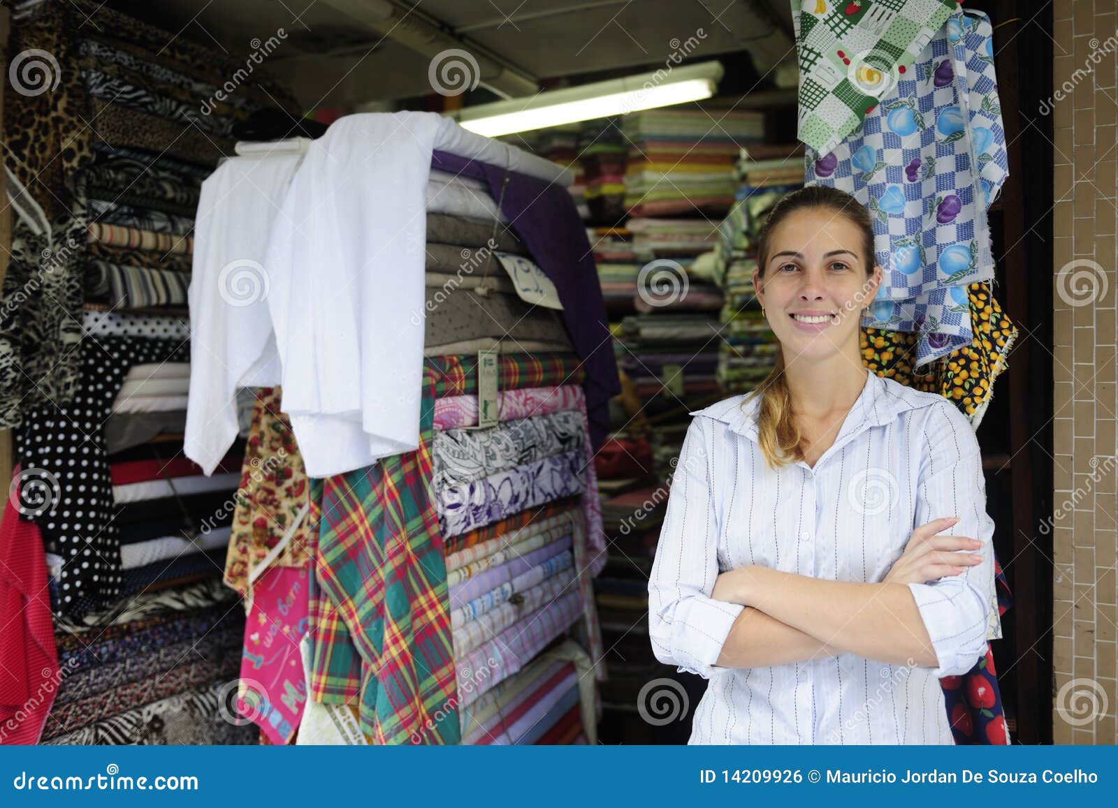 Portait of a Retail Store Owner Stock Photo - Image of middle, person ...