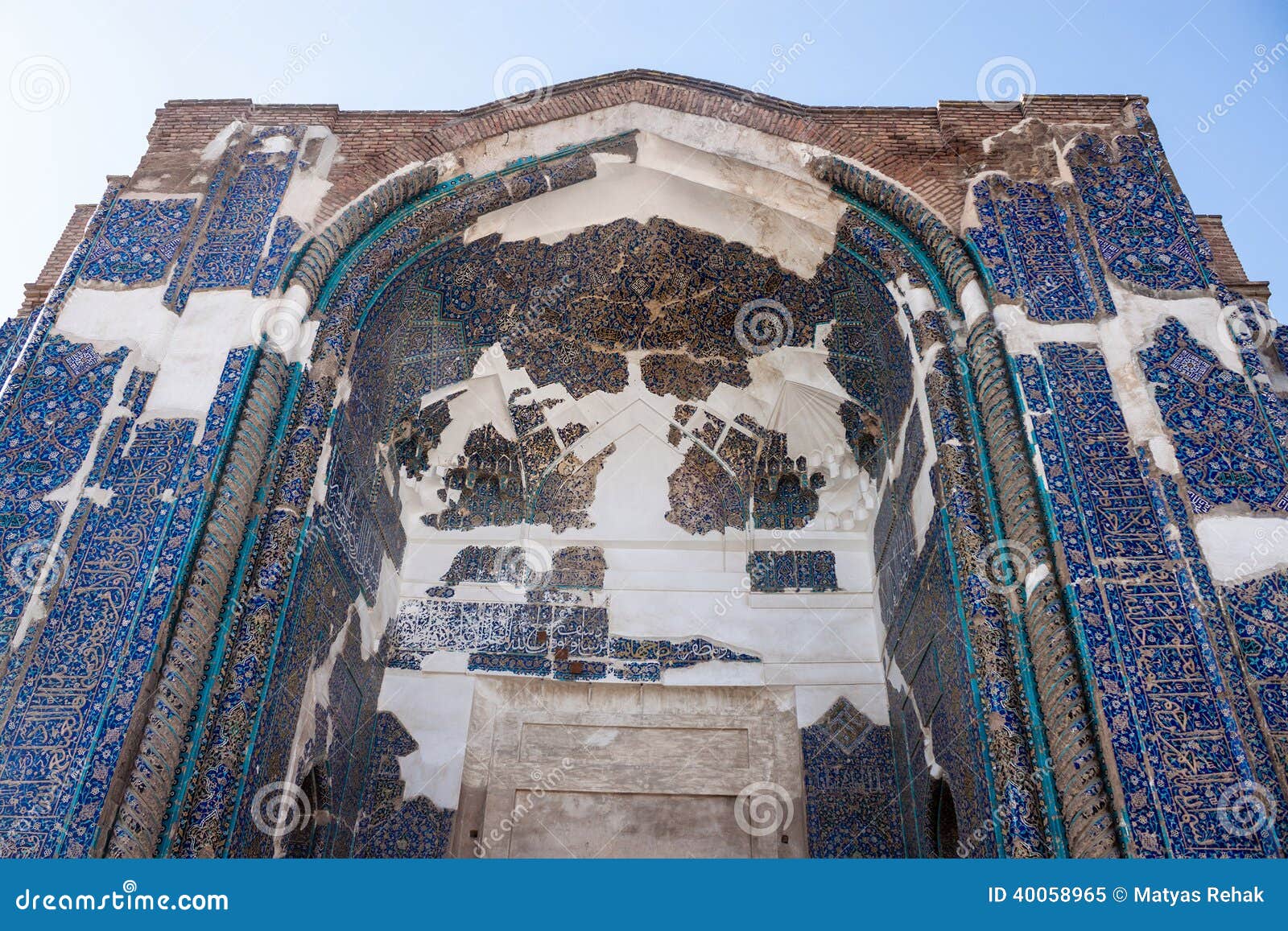 Portal of Blue mosque stock image. Image of grand, blue - 40058965