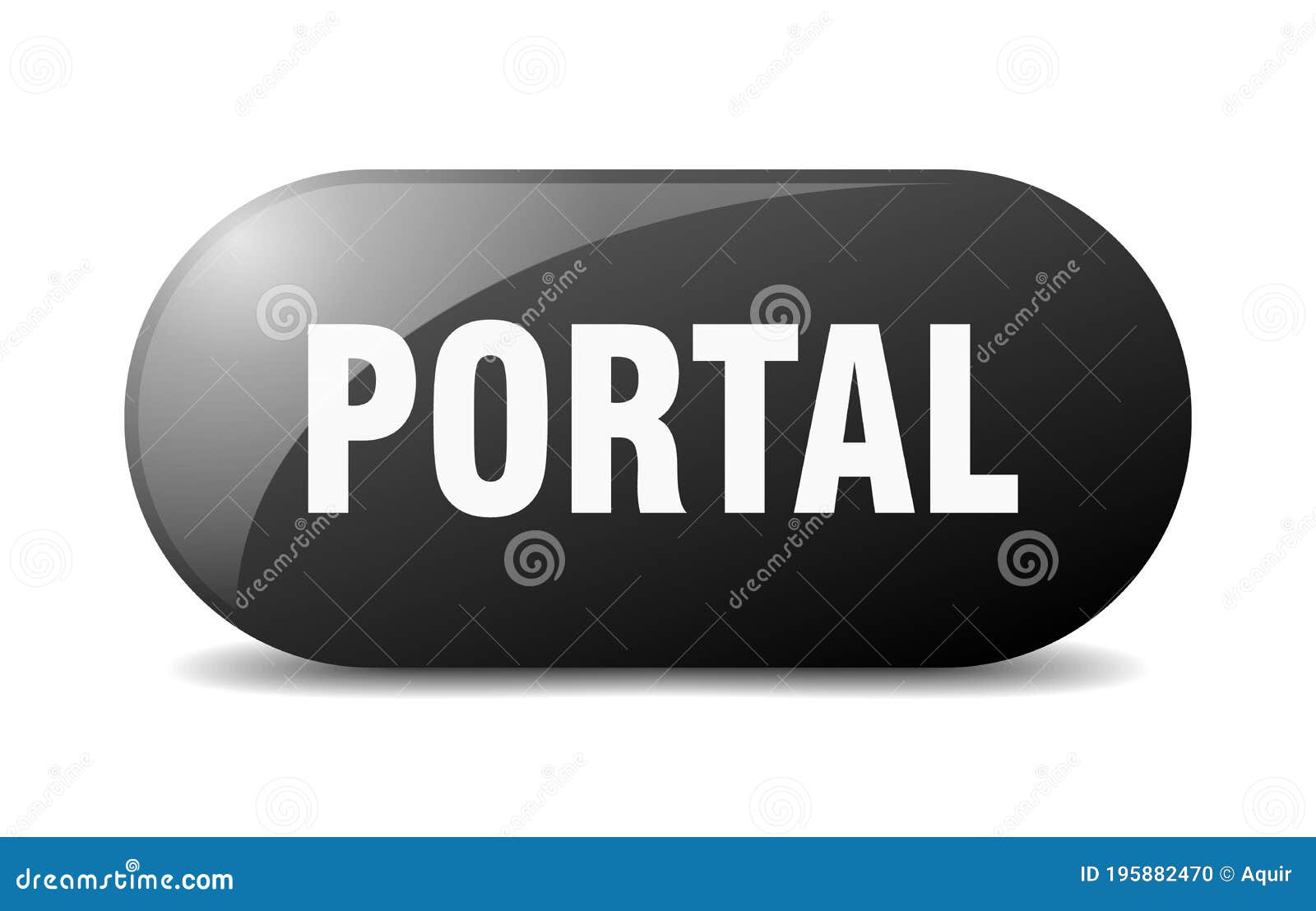Portal Button. Portal Sign. Key. Push Button Stock Vector ...