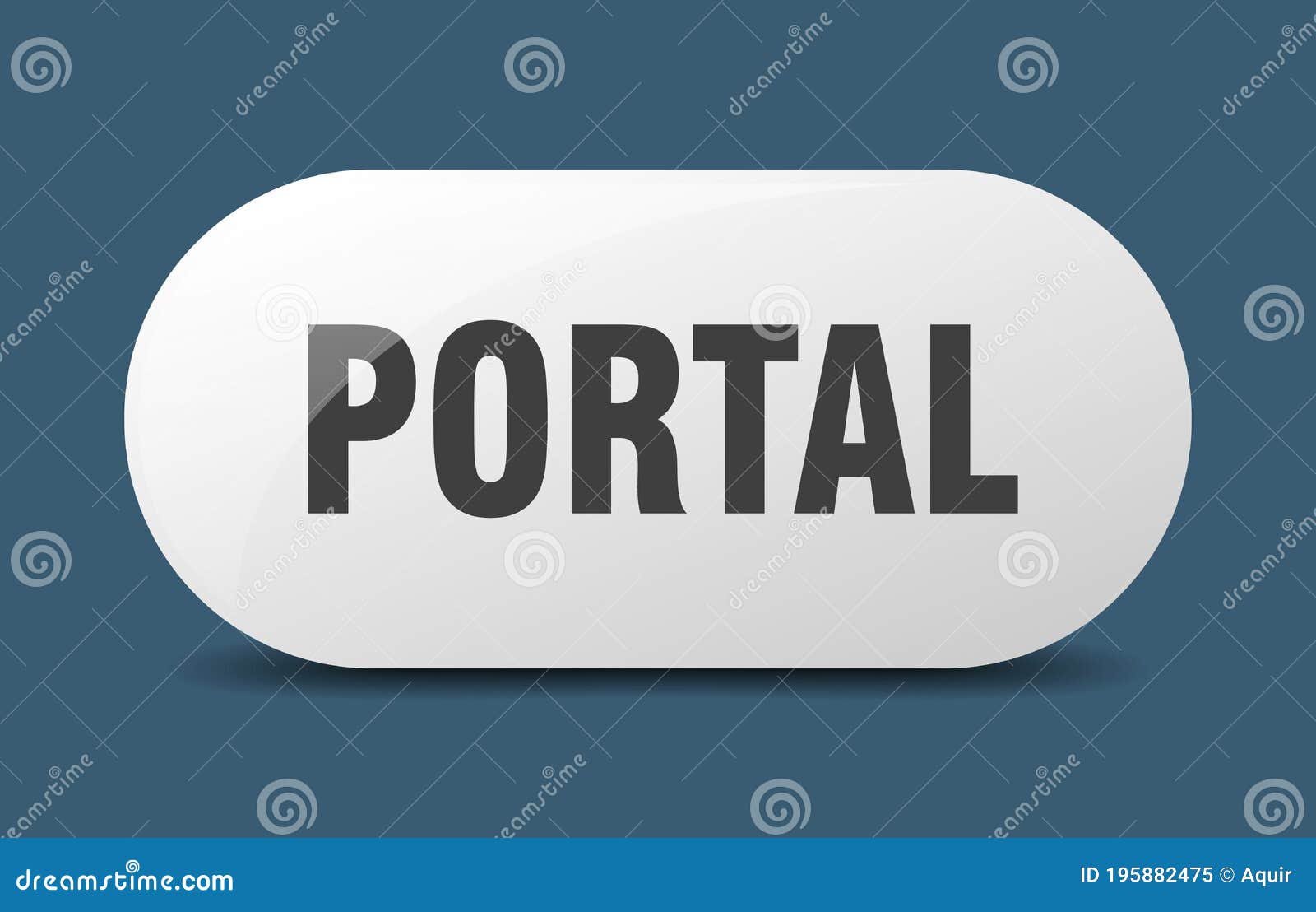 Portal Button. Portal Sign. Key. Push Button Stock Vector ...