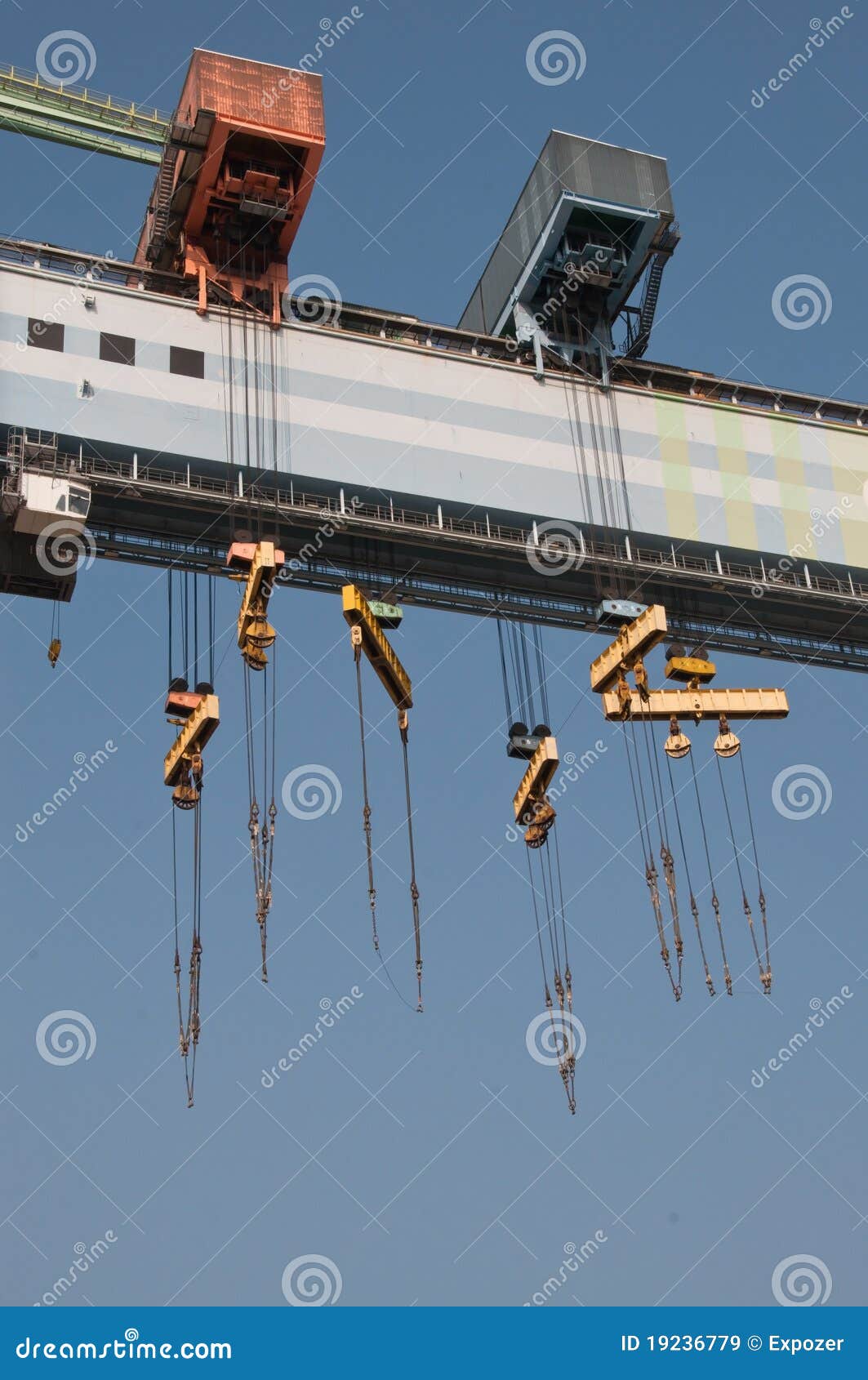 Portal crane stock image. Image of wharf, lifting, industry - 19236779