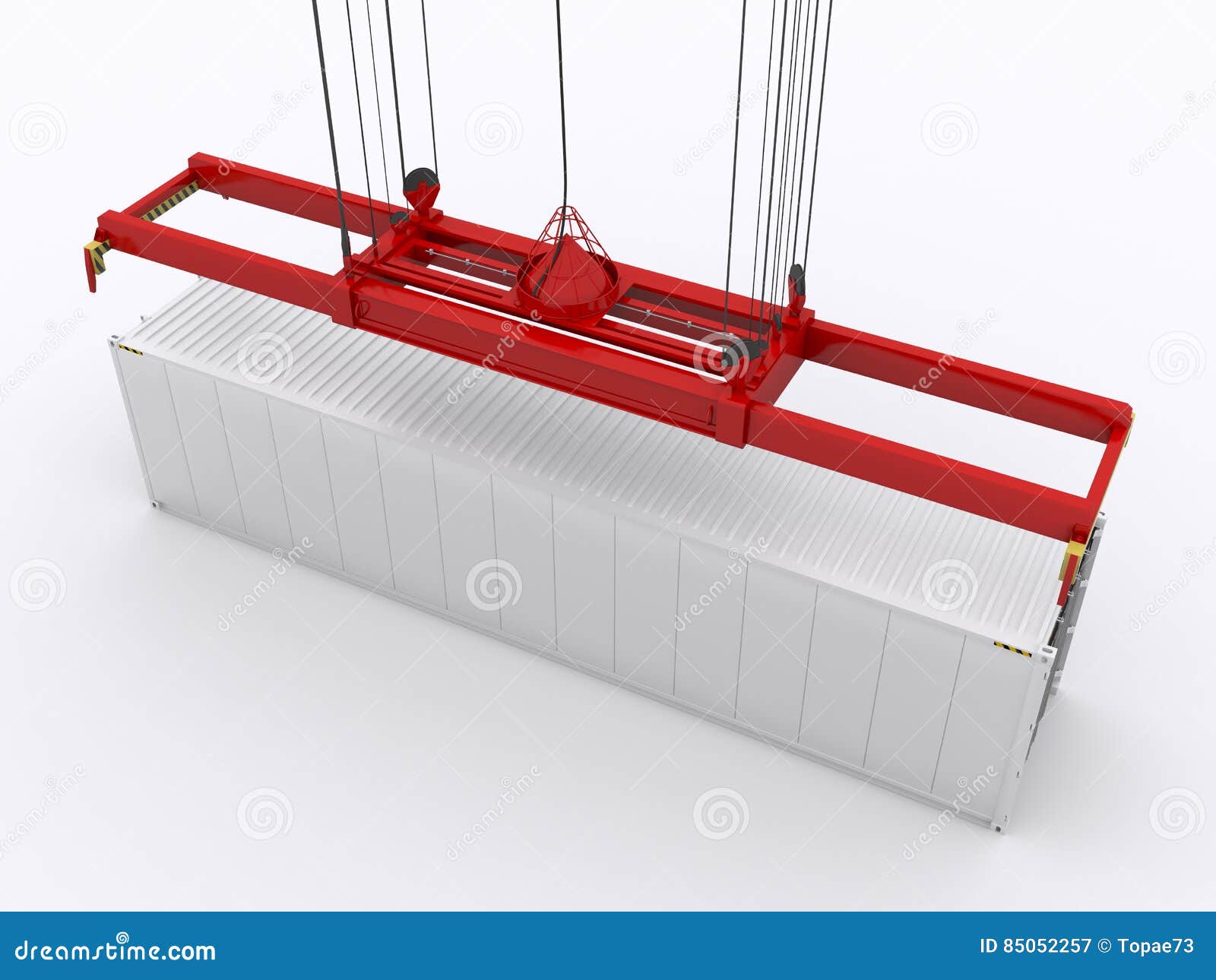 Portal Crane Load Container Stock Illustration - Illustration of ...