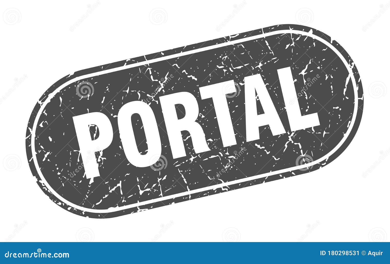 Portal Sign. Portal Grunge Stamp Stock Vector - Illustration of square ...