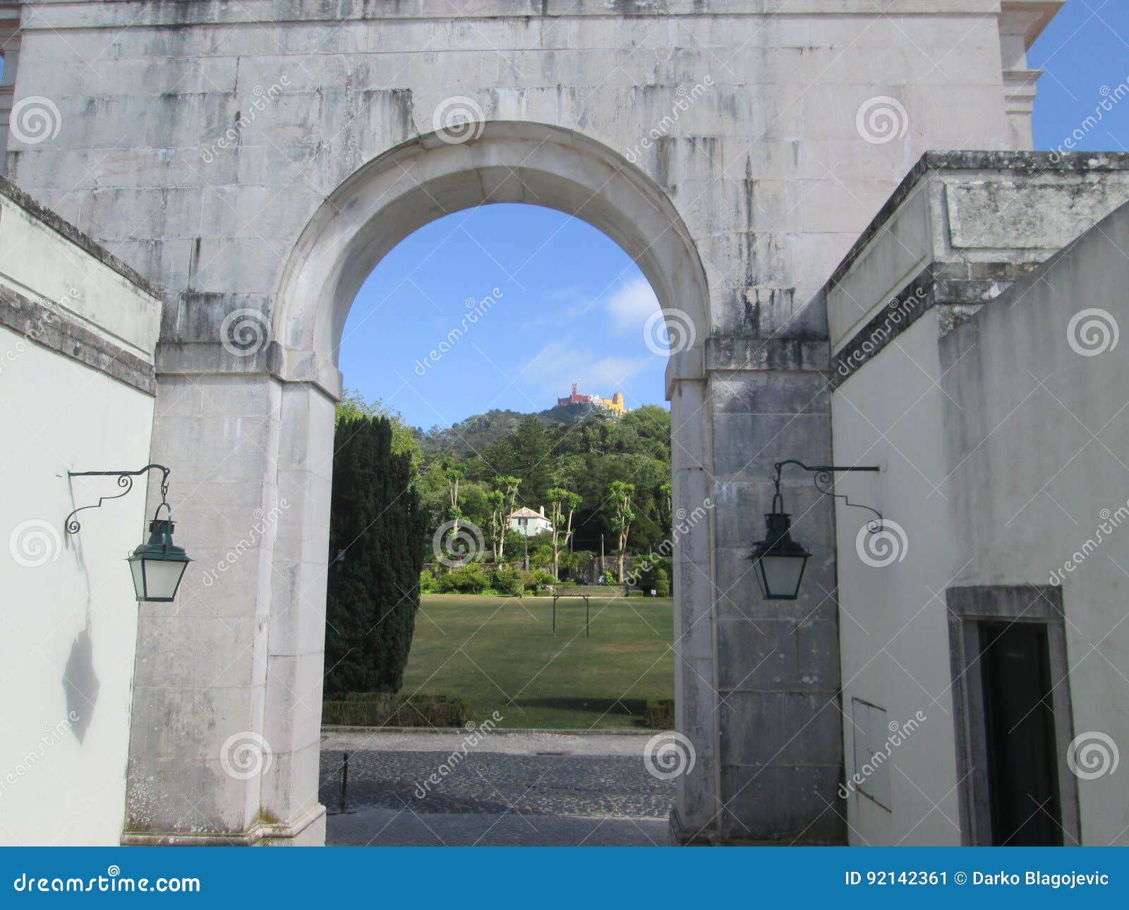 Portal in Sintr stock image. Image of door, passage, sintr - 92142361