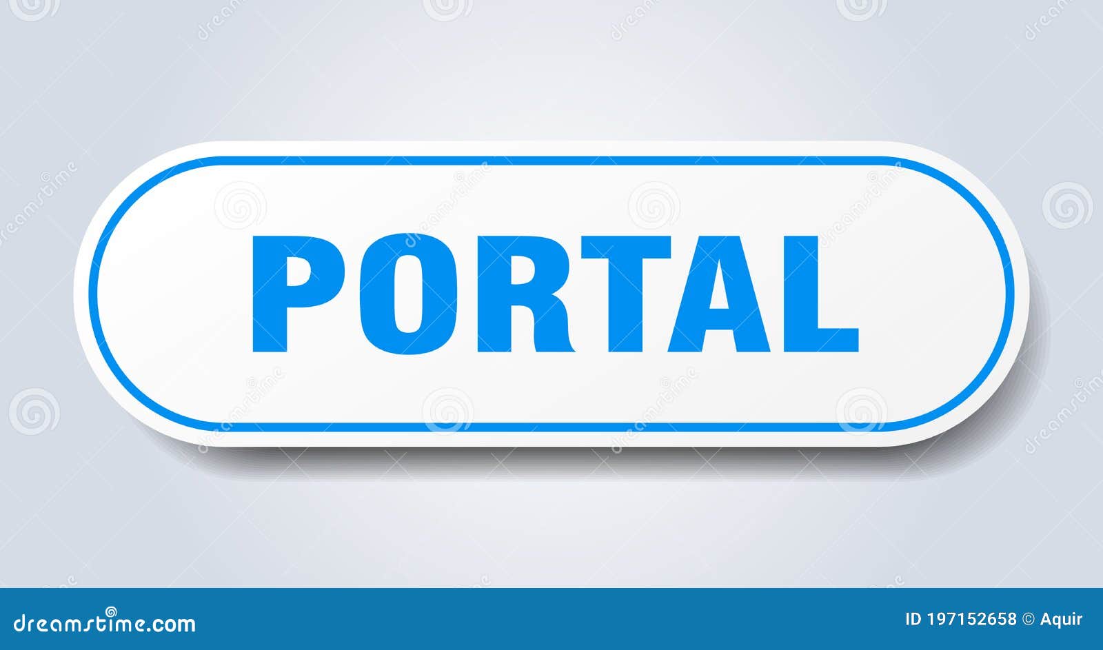 Portal sticker. stock vector. Illustration of rounded - 197152658