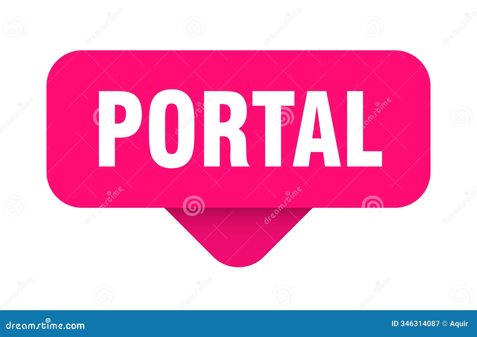 Portal Sticker. Portal Sign on Transparent Background Stock Vector ...