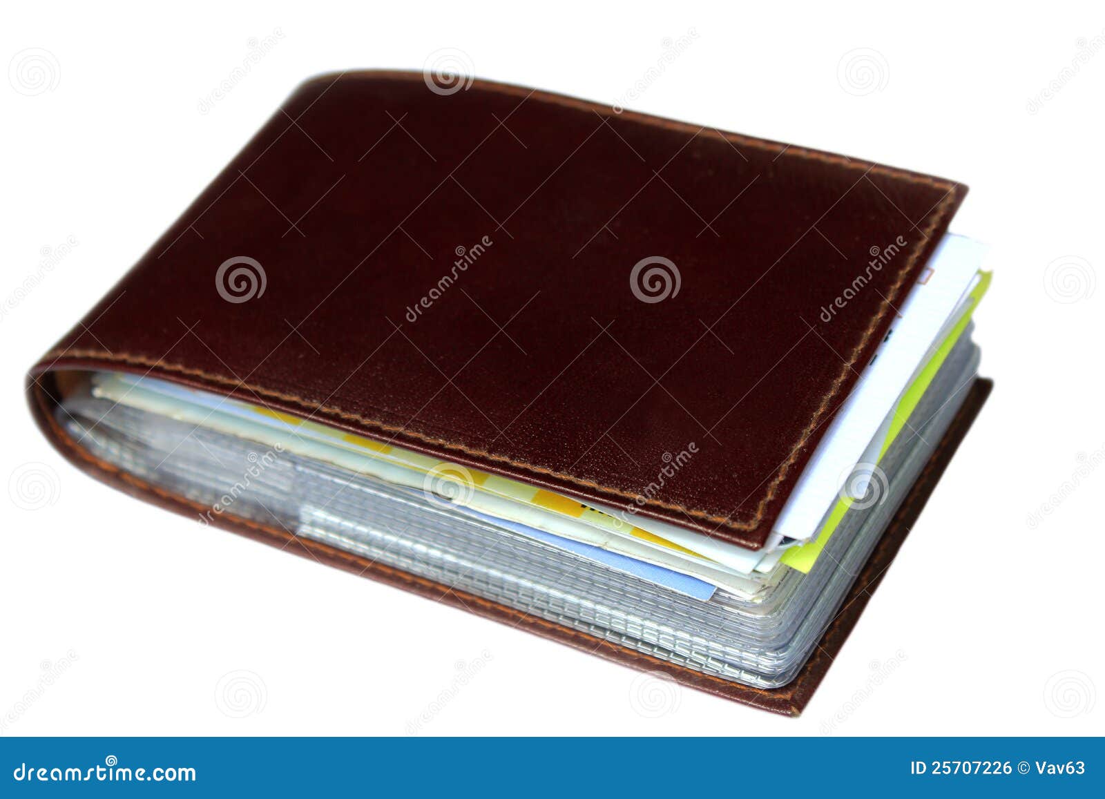 Portatarjetas de Brown. foto de archivo. Imagen de almacenaje - 25707226