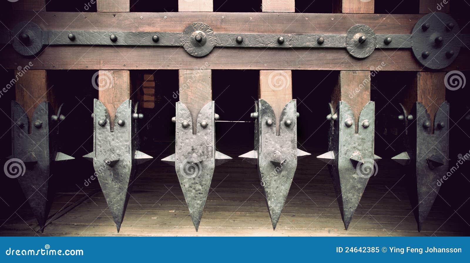 Portcullis stock image. Image of metal, fortress, walls - 24642385