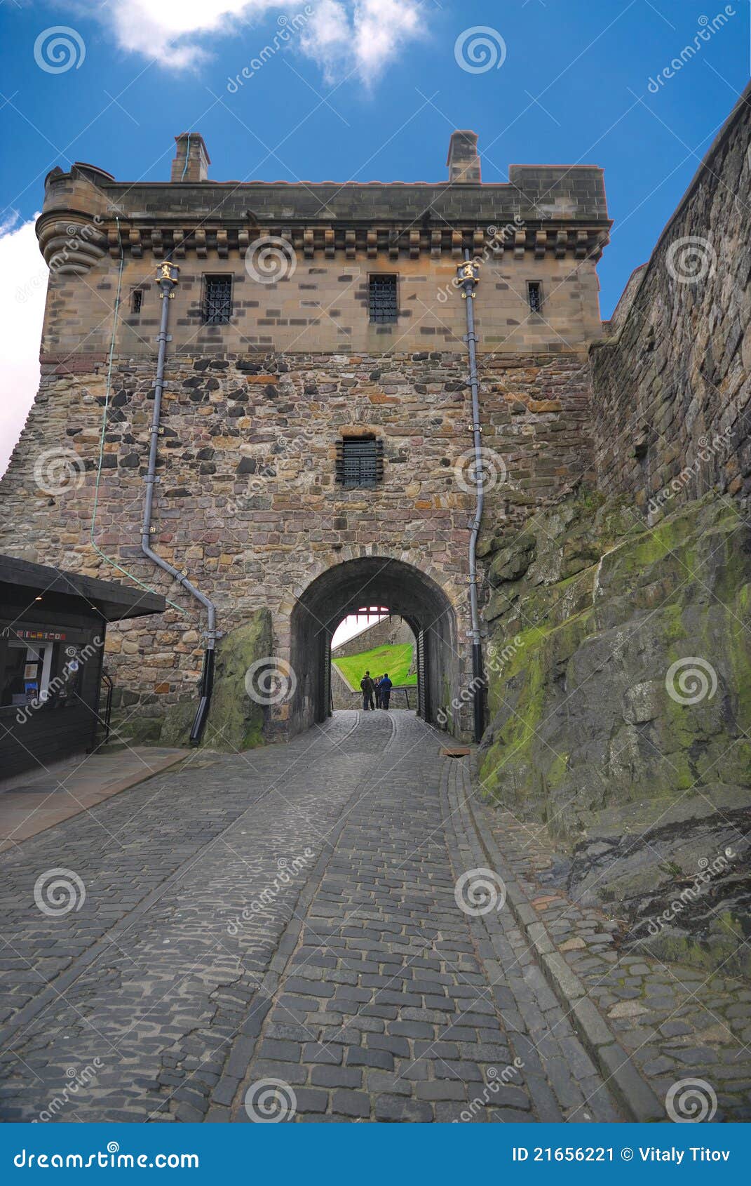Portcullis Gate, Edinburgh Castle Stock Image - Image of landmark ...