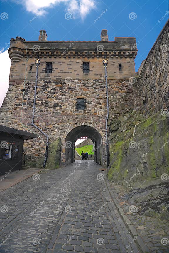 Portcullis Gate, Edinburgh Castle Stock Image - Image of landmark ...