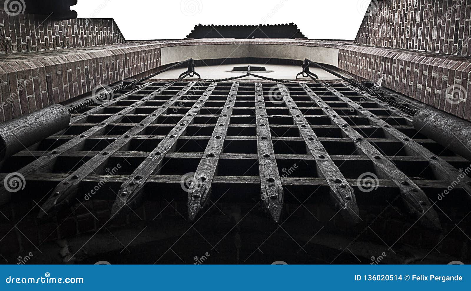 Portcullis Medieval Castle stock photo. Image of ancient - 136020514