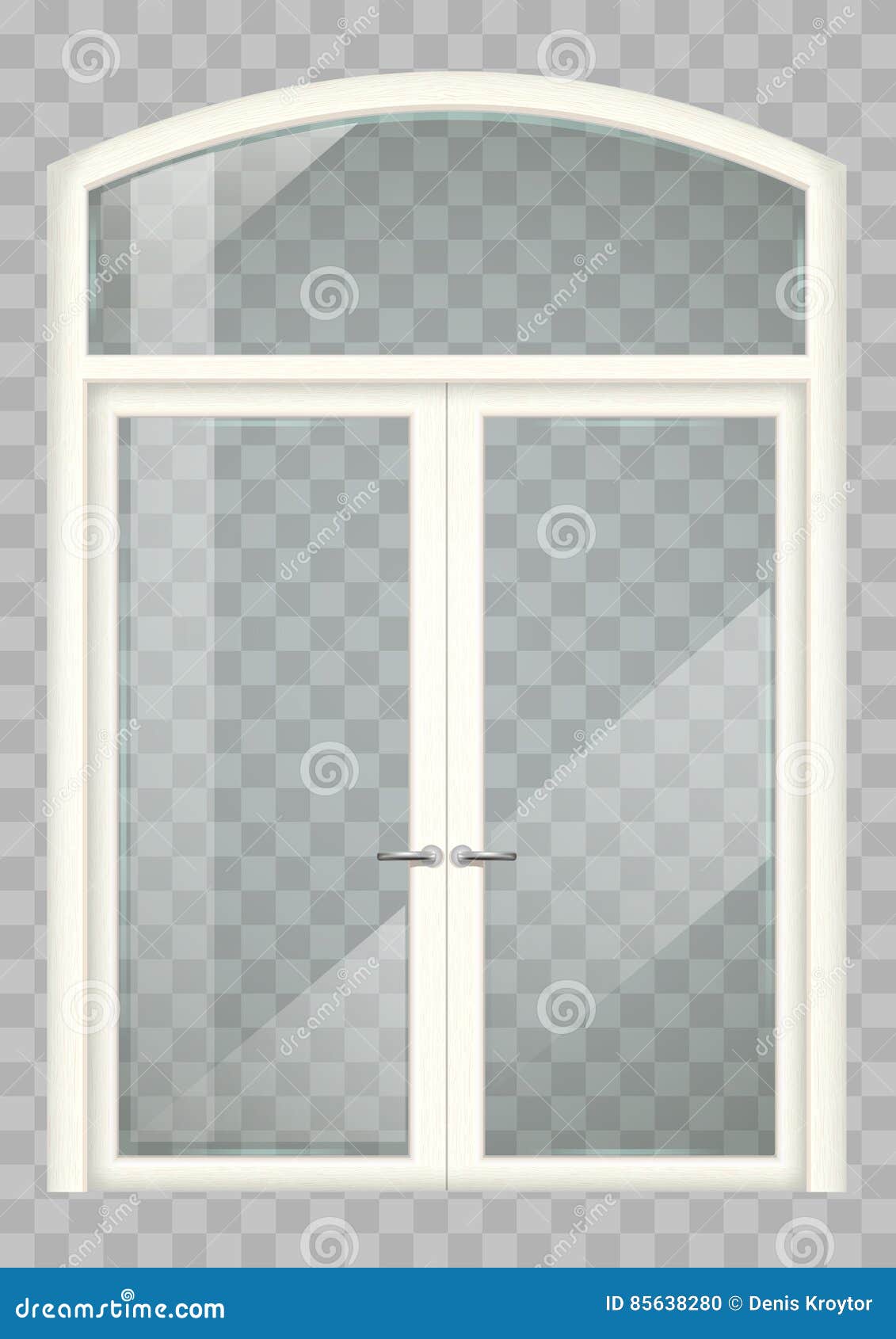 Porte blanche de balcon illustration stock. Illustration du biseau ...