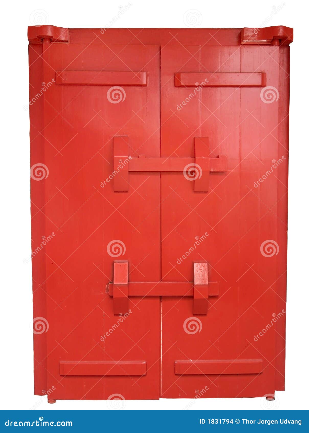 Porte Rouge Lourde Image. Image: 1831794