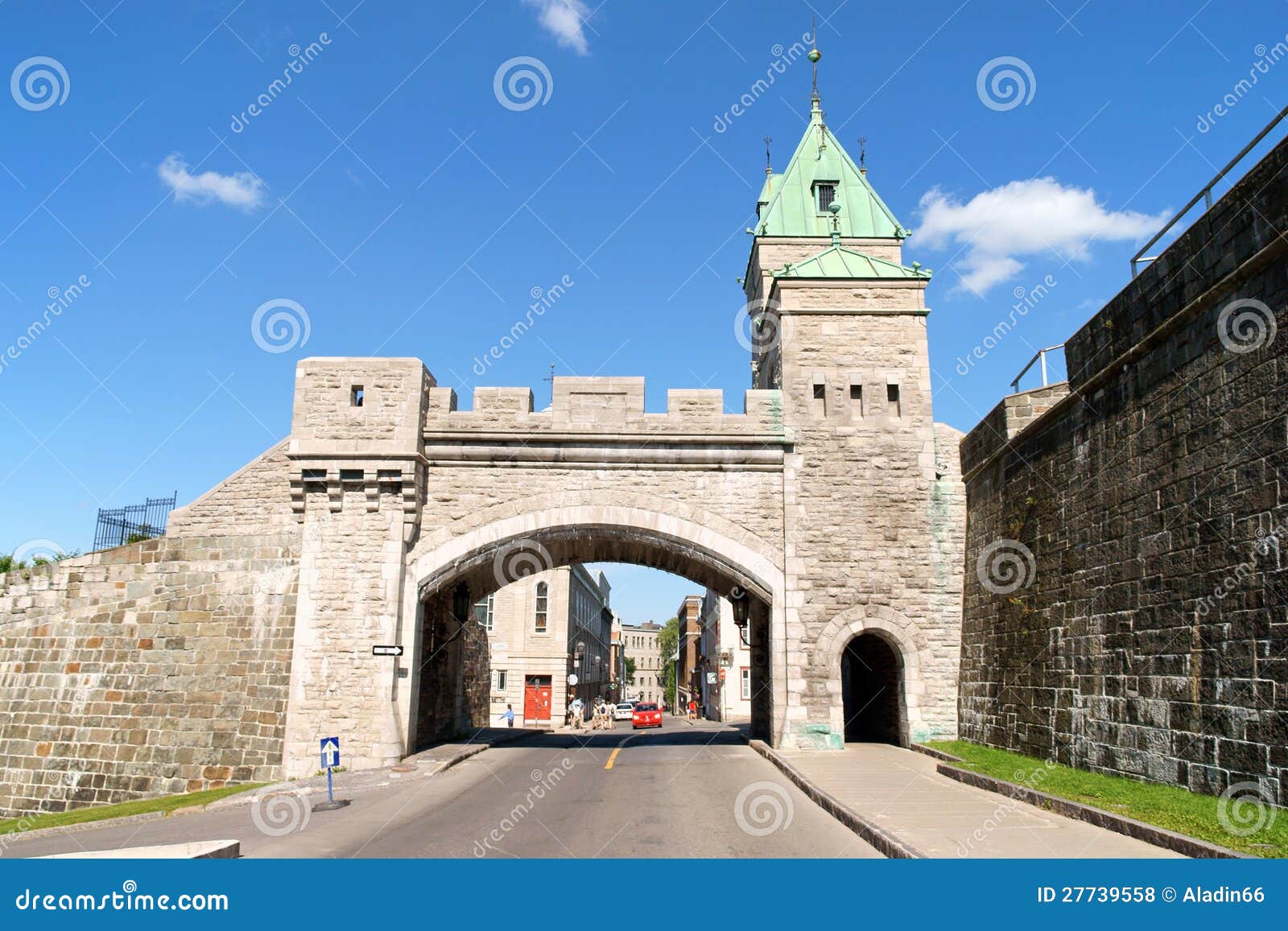 Porte Saint Louis in Quebec City, Canada Editorial Stock Photo - Image ...