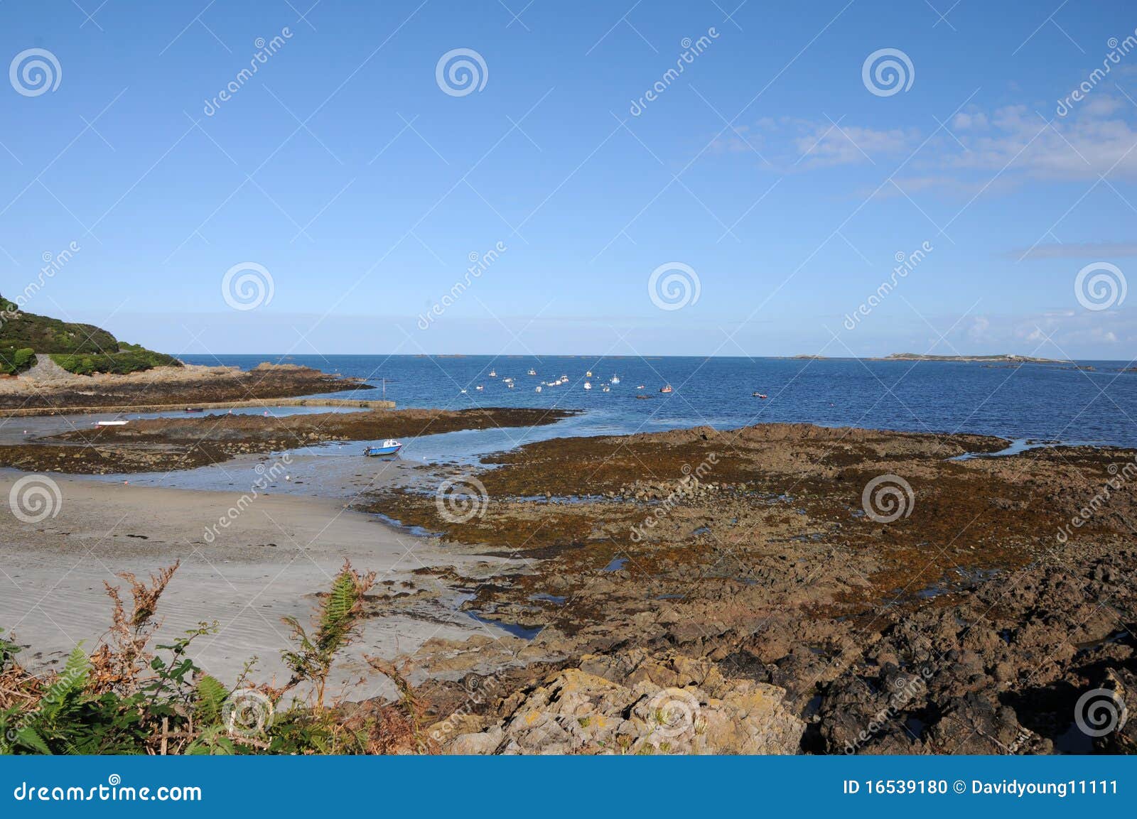 Portelet harbour, Guernsey stock photo. Image of holiday - 16539180