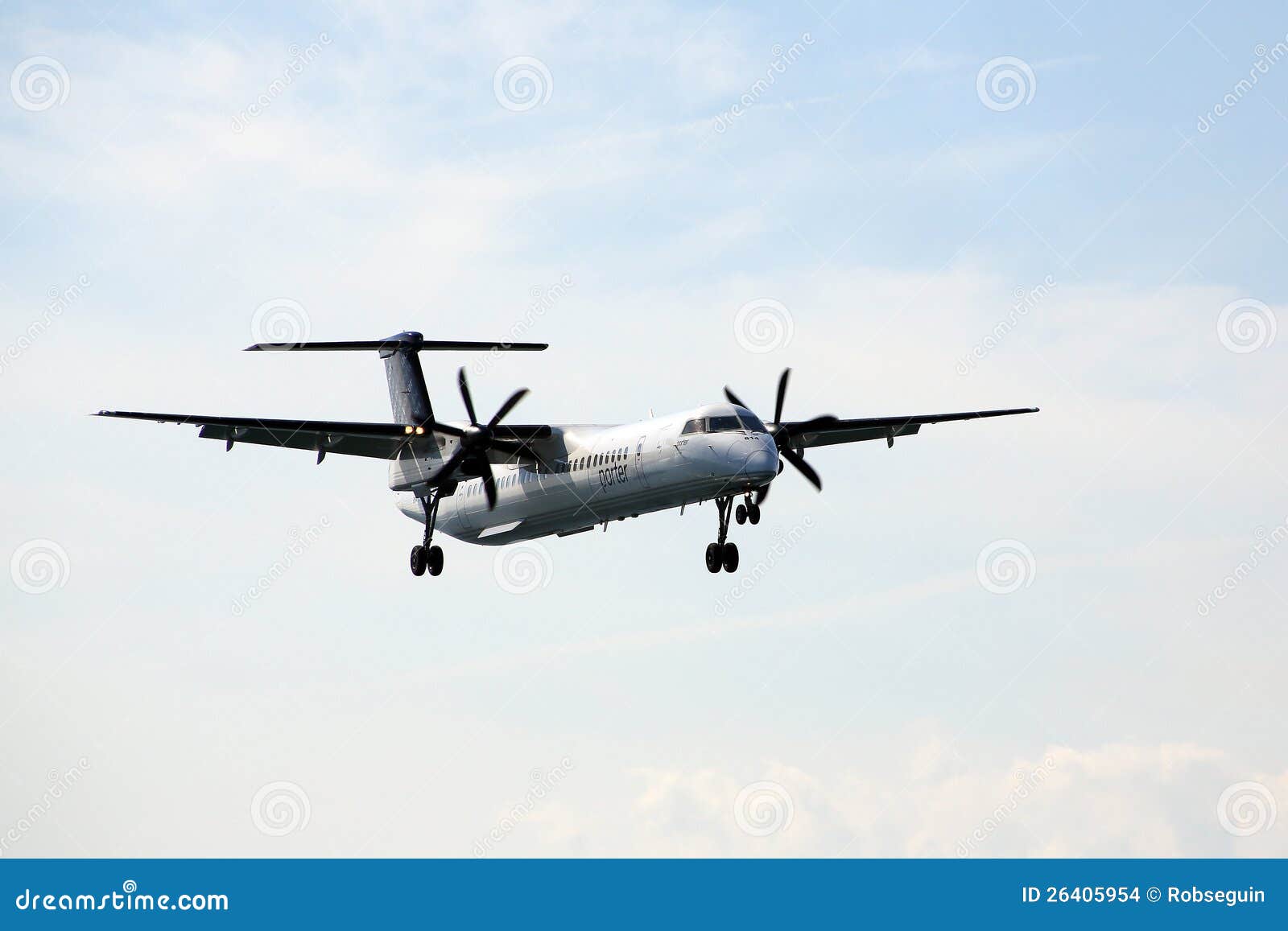 Porter Airline jet landing editorial stock image. Image of holiday ...