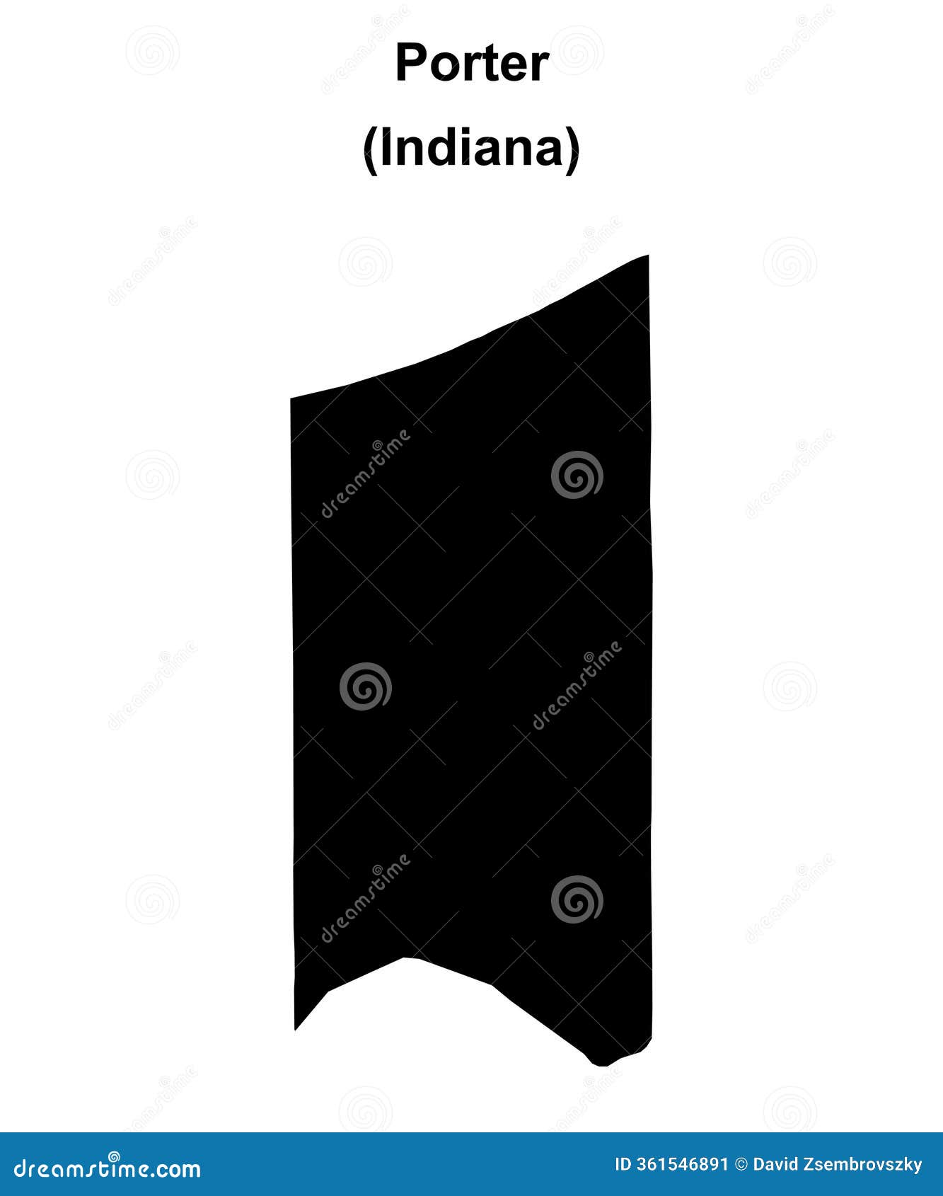 Porter Outline Map Cartoon Vector | CartoonDealer.com #387285571