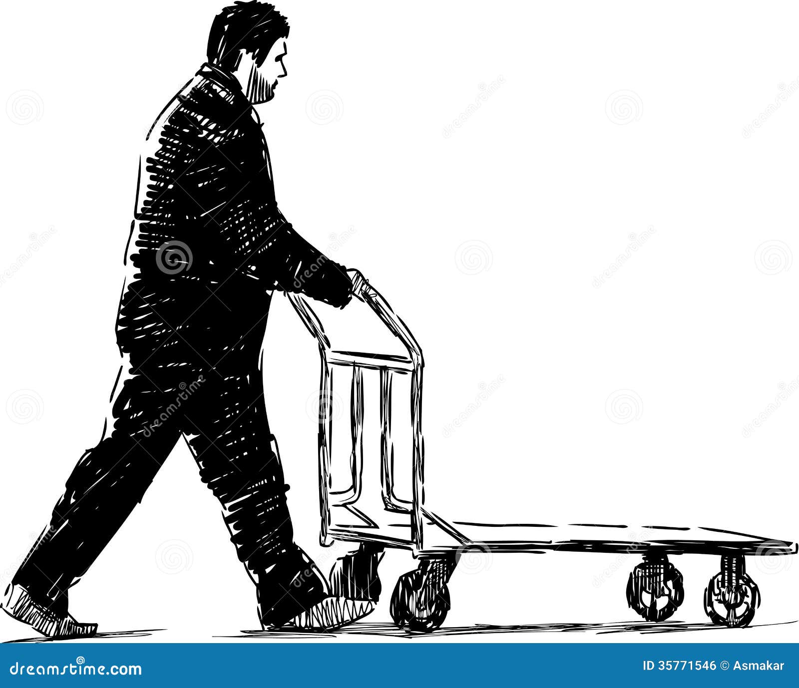 Porter Vector Illustration | CartoonDealer.com #35771546